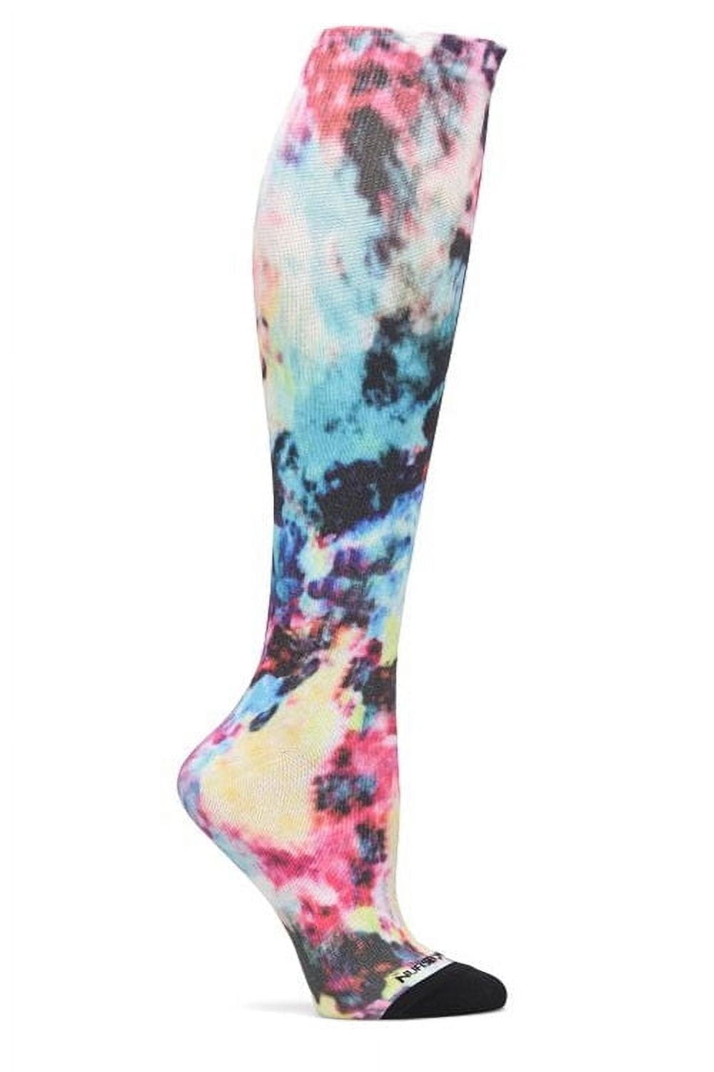 Nurse Mates Compression Socks Seamless 360° Color: Moody Skies, Size: 9 ...
