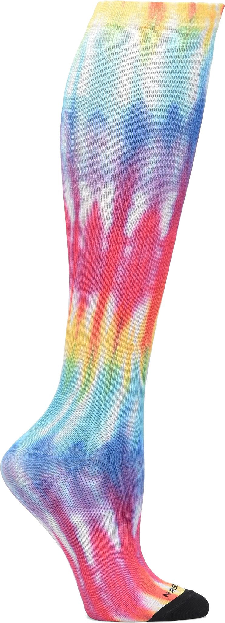Nurse Mates Compression Socks Seamless 360° Wide Calf Up To 22" Color ...
