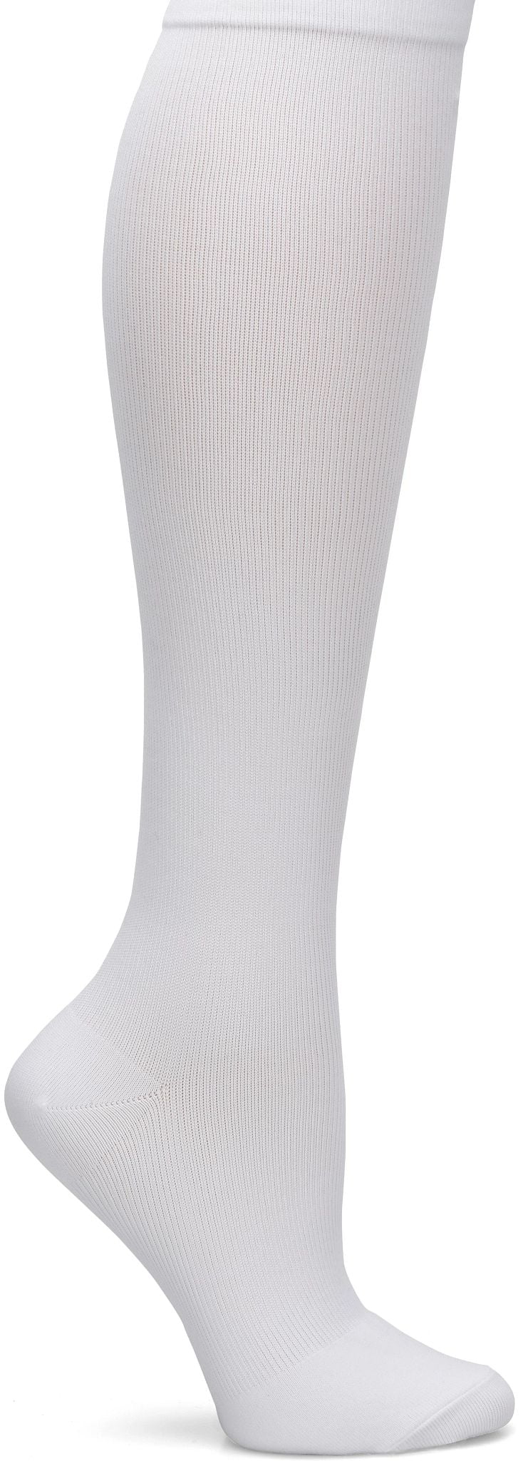 Nurse Mates Compression Socks Wide Calf Up To 22" Color: White, Size: 9 ...