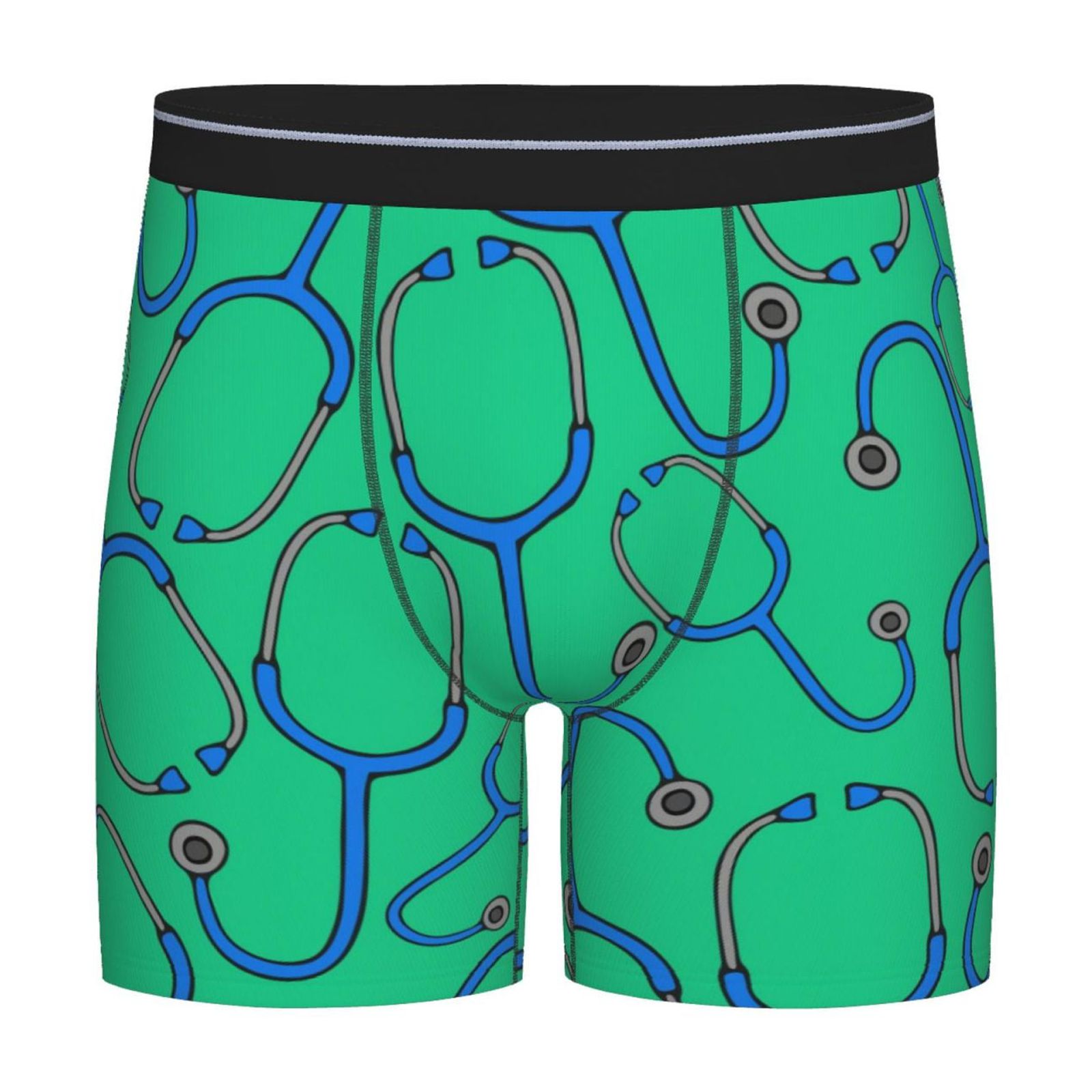 Nurse Medical Theme Men's Underwear Boxer Briefs Soft Stretch Long Leg ...