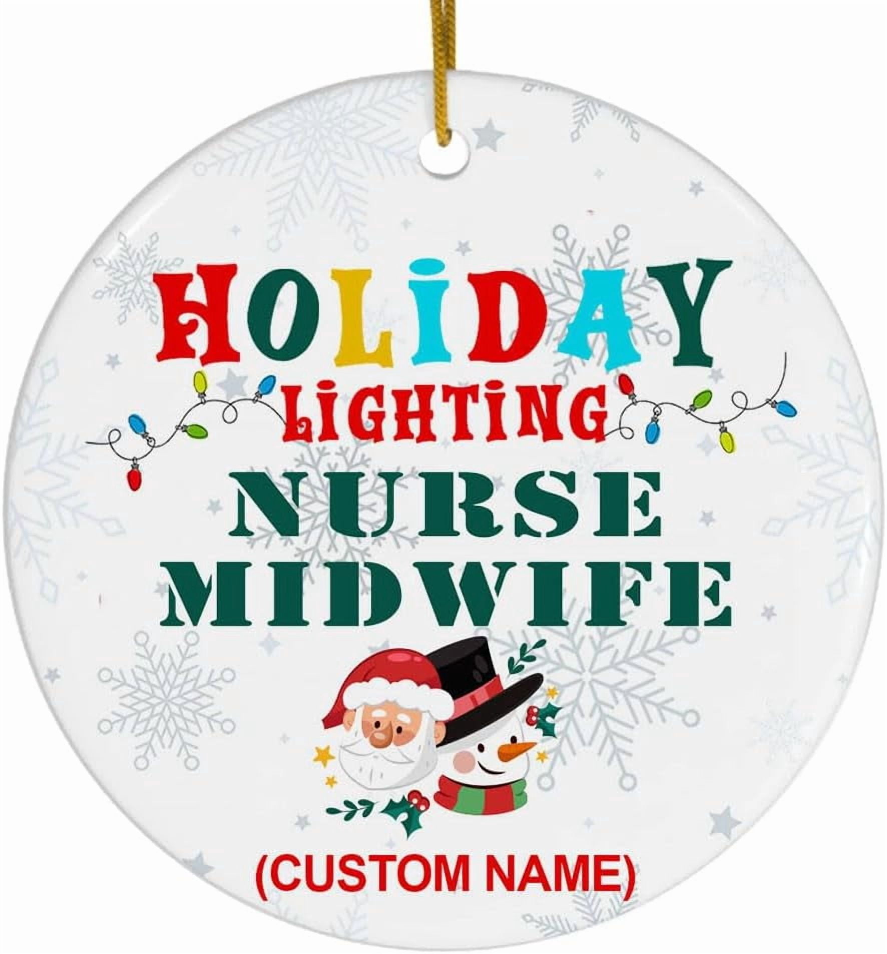 Nurse Midwife Christmas Ornaments 2025 for Women Friendship ...