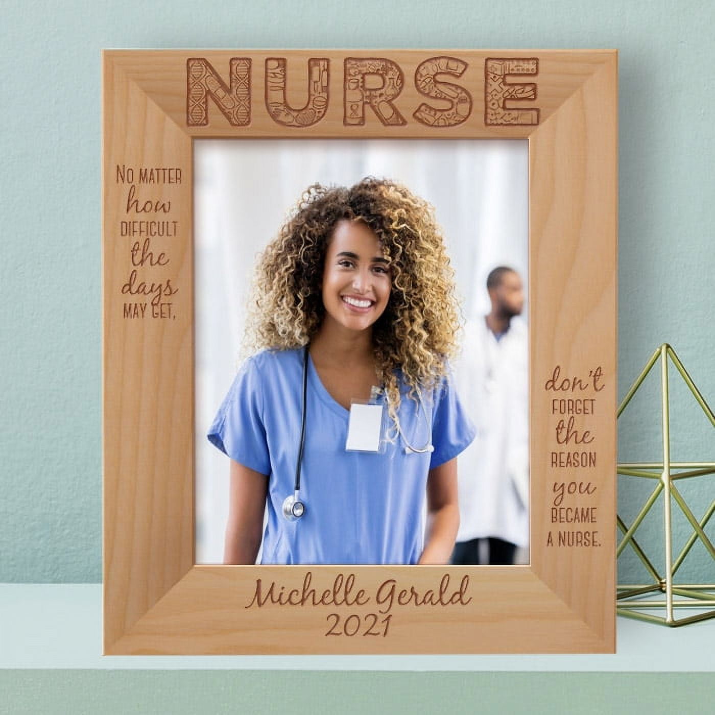 Nurse No Matter How Dificult The Days May Get Personalized Wooden Frame ...