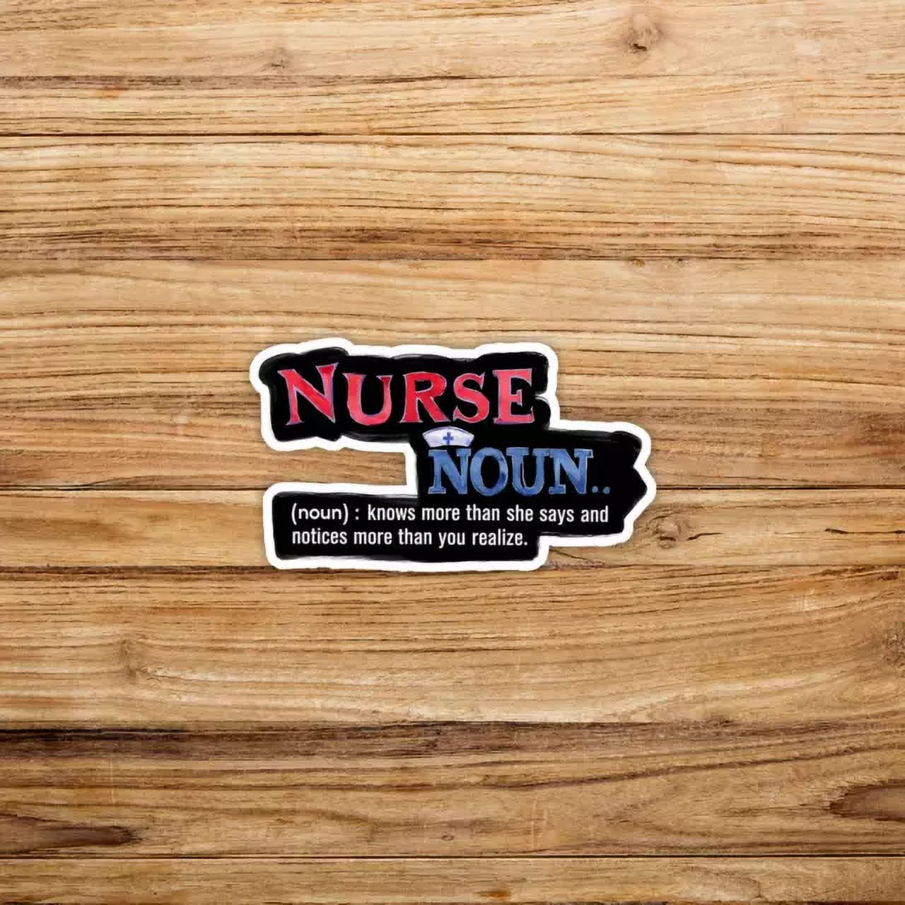 Nurse Noun Definition Sticker - Nursing Gift For Rns, Lpns ...