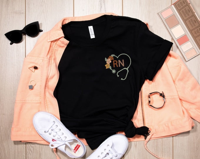 Nurse , Nurse Shirt, RN Stethoscope, RN Shirt, Future RN T-Shirt, Basic ...