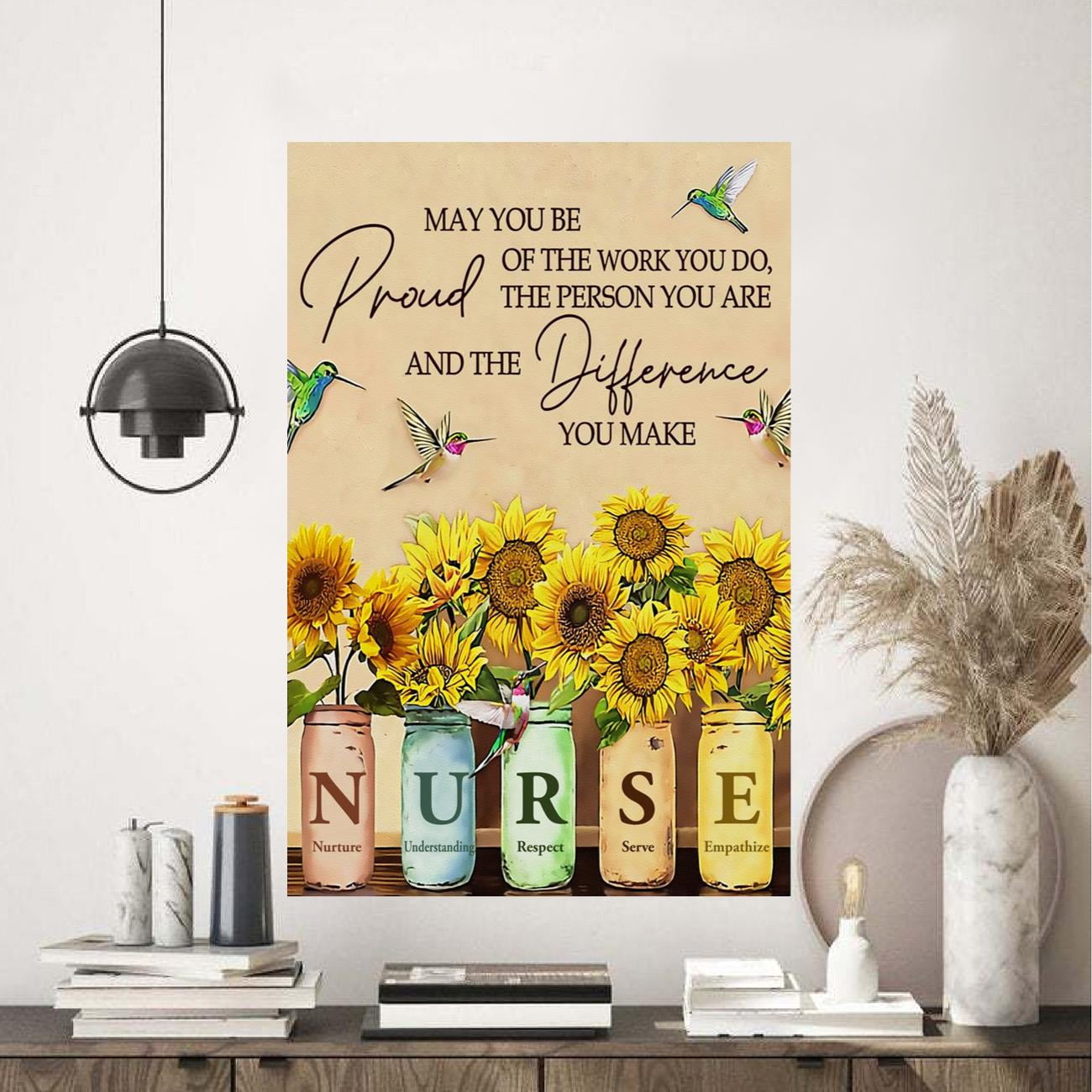 Nurse Nurture Understanding Respect Serve Empathize Poster Nurse Poster ...