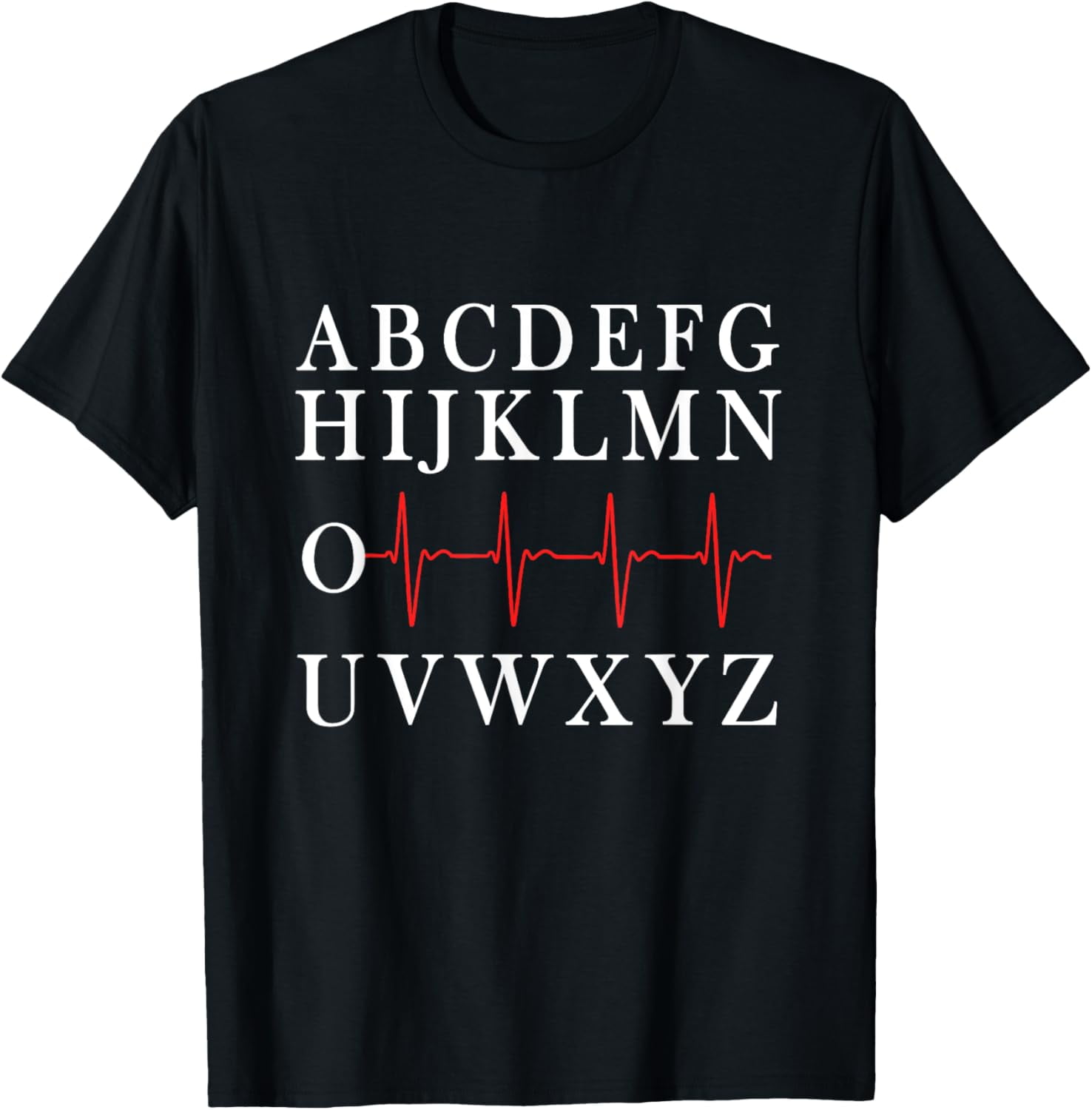 Nurse PQRST, ABC's Ekg Strip Alphabet, funny Nurse Memes T-Shirt ...