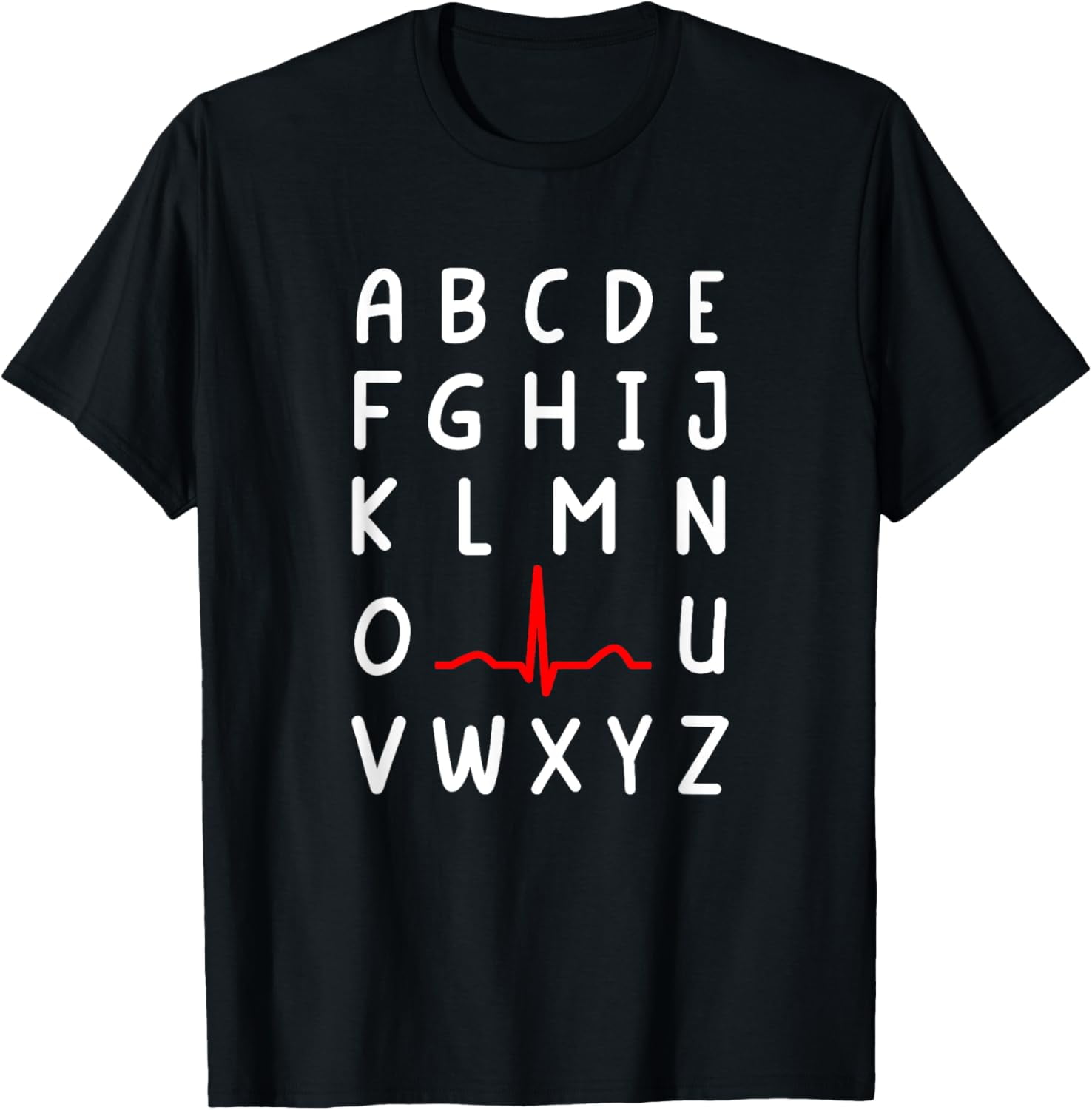 Nurse PQRST Nursing ECG and EKG Alphabet Funny Nurse T-Shirt - Walmart.com