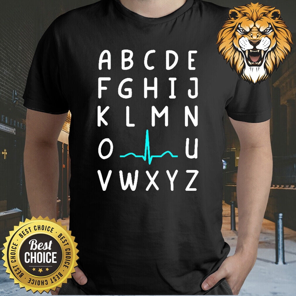 Nurse PQRST Shirt ABC's, Ekg Ecg Strip Shirt - Walmart.com