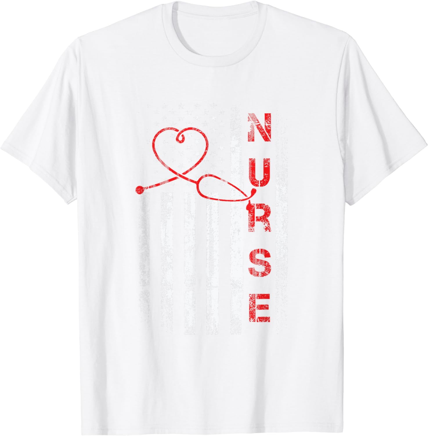 Nurse Patriotic American USA Flag Registered Nurse T-Shirt - Walmart.com