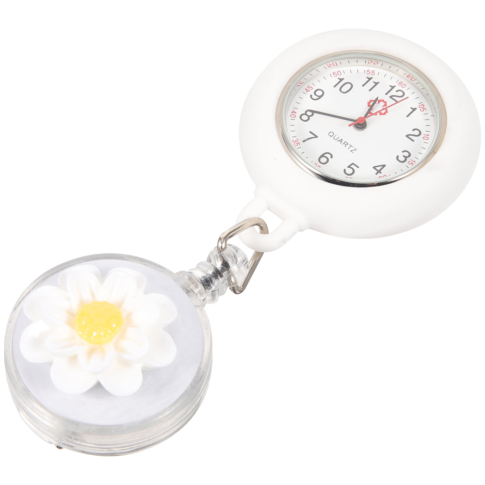 TABLZONE Retractable Nurse Pocket Watch Quartz 1Pack 3.85x1.57x0.79In ...