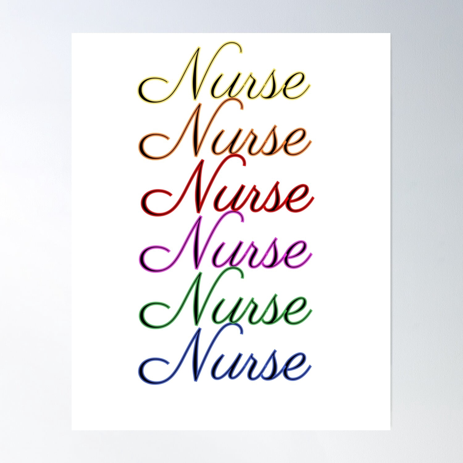 Nurse Poster Wall Art, Modern Wall Decor, 8x12 UNFRAMED - Walmart.com