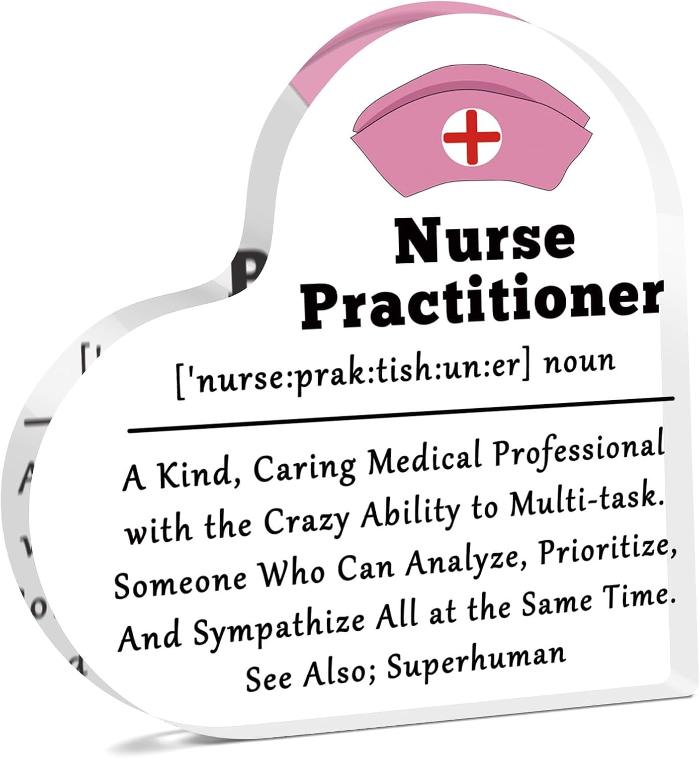 Nurse Practitioner Appreciation Acrylic Sign, Graduation or Retirement ...