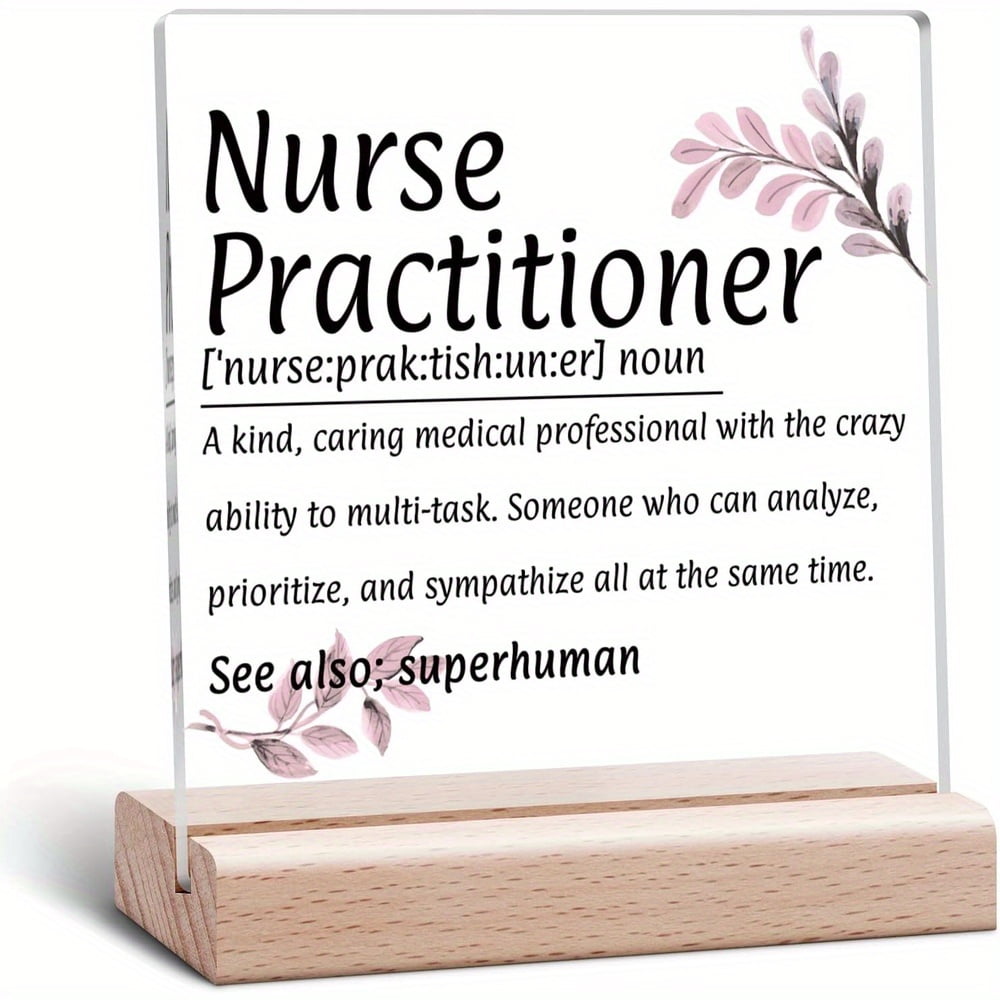 Nurse Practitioner Gift for Women Bohemian Clear Acrylic Desk Decor ...
