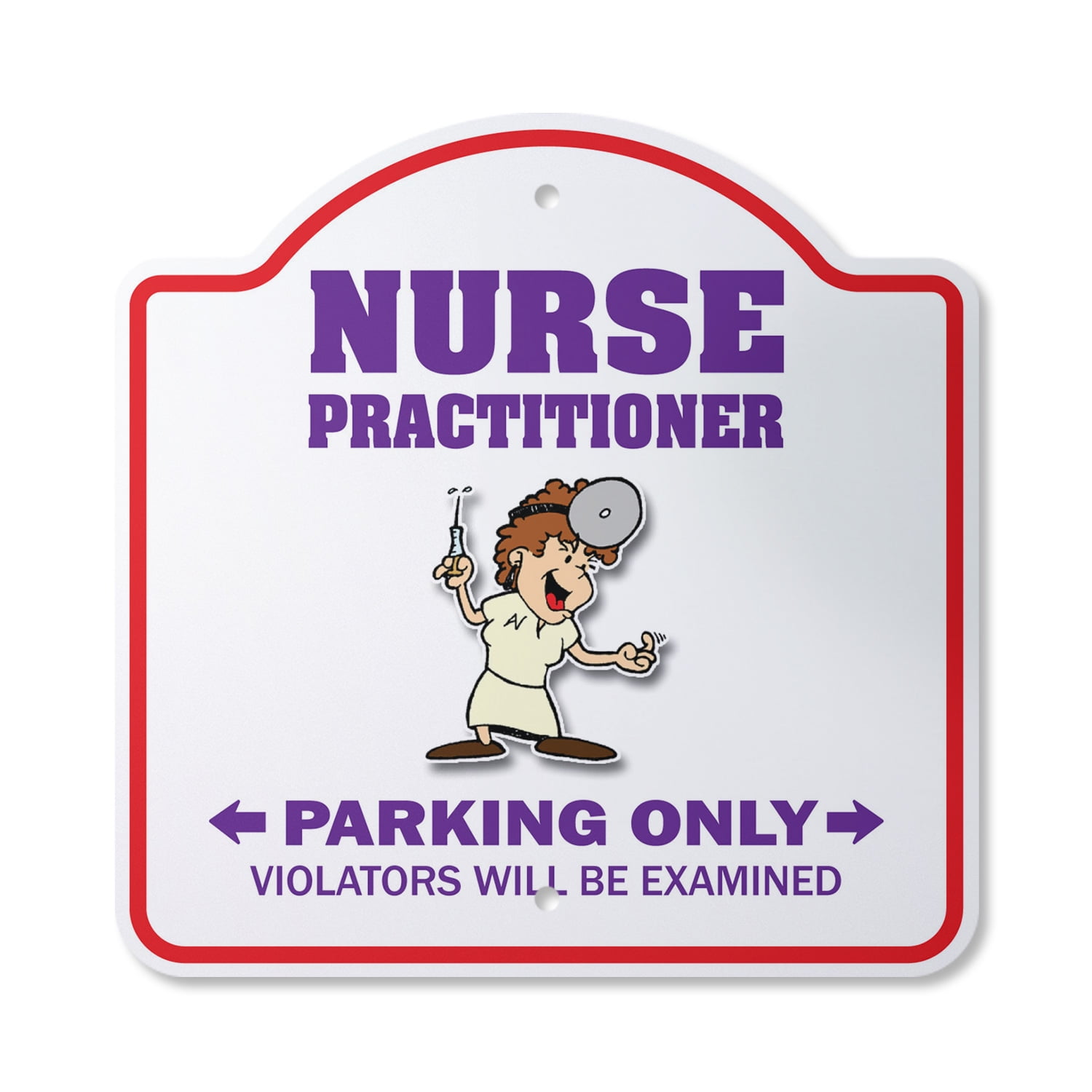 Nurse Practitioner Parking 14" X 14" Sign | Indoor/Outdoor Plastic ...