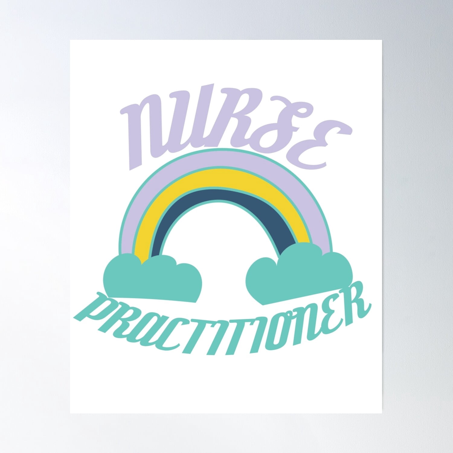 Nurse Practitioner Poster Wall Art, Modern Wall Decor, 24x36 UNFRAMED ...