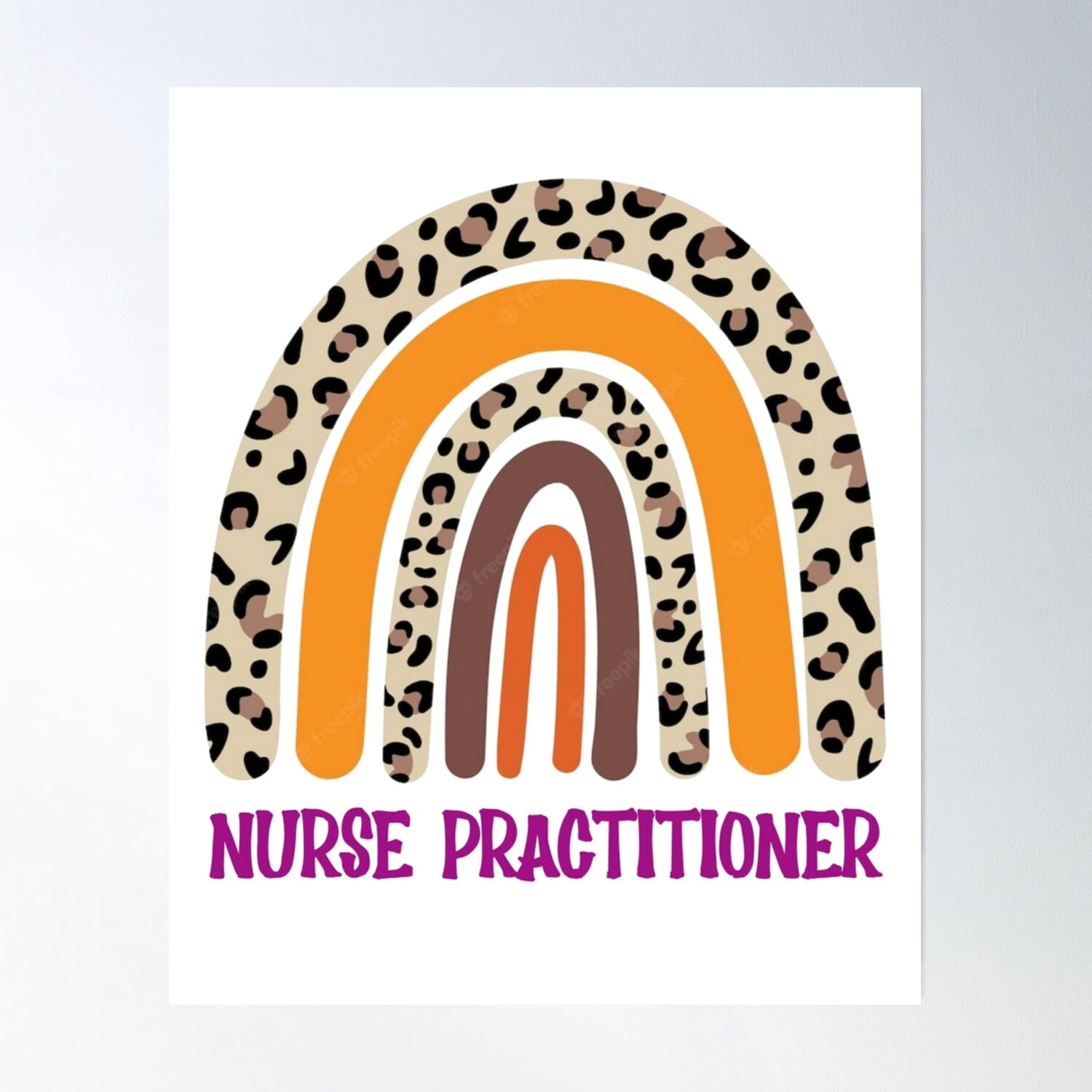 Nurse Practitioner Rainbow Poster Wall Art, Modern Wall Decor, 24x36 ...