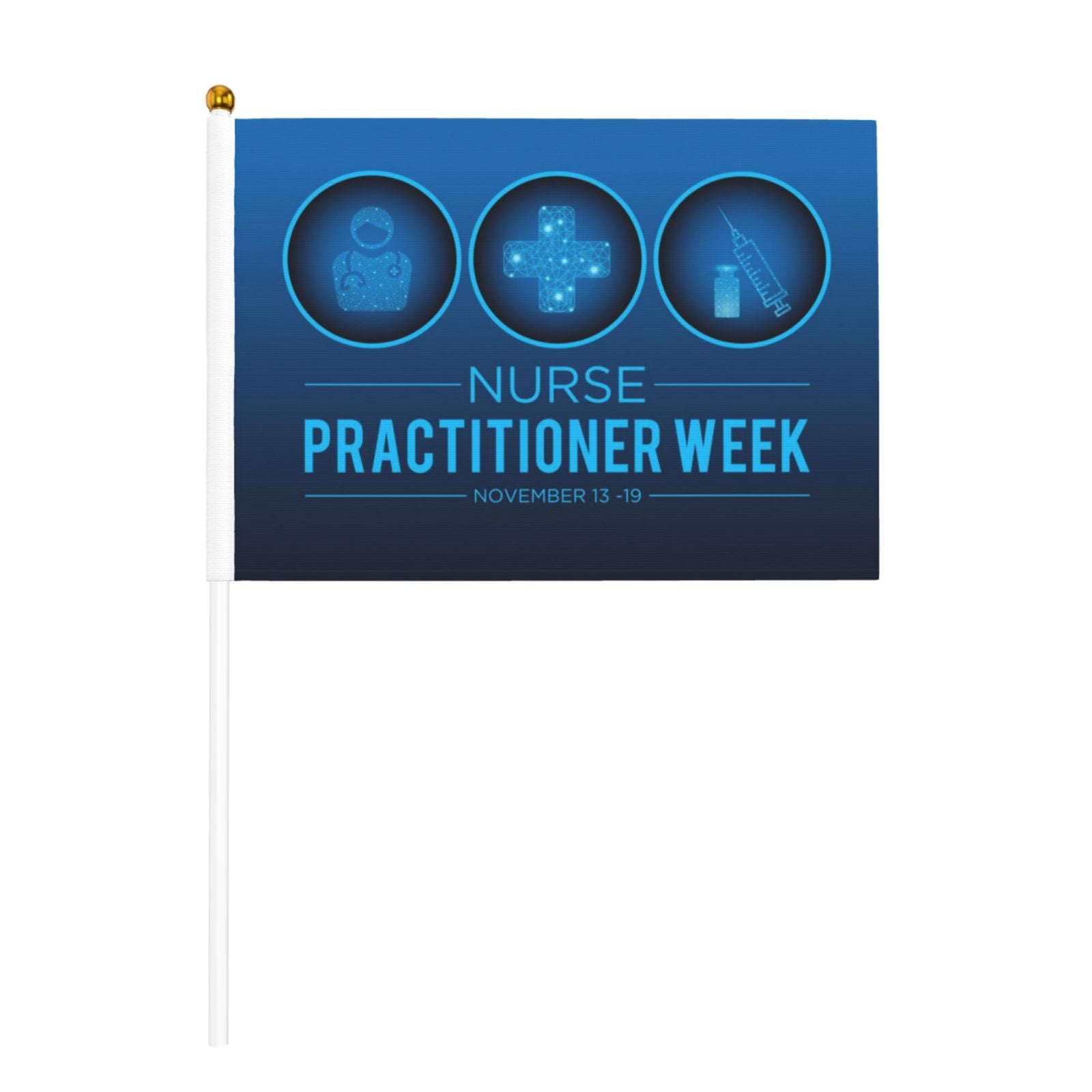 Nurse Practitioner Week Flag Small Mini Hand Held Flags Small Miniature ...