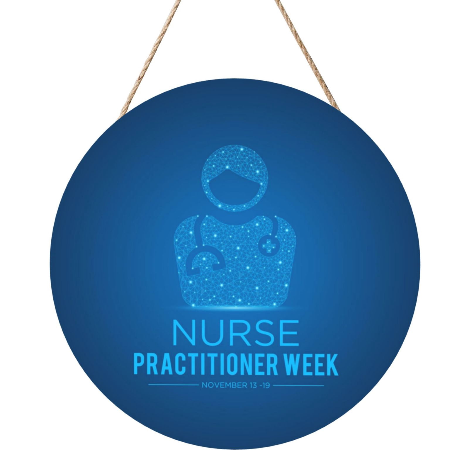 Nurse Practitioner Week Wooden Hanging Sign Ornament Welcome Sign For ...