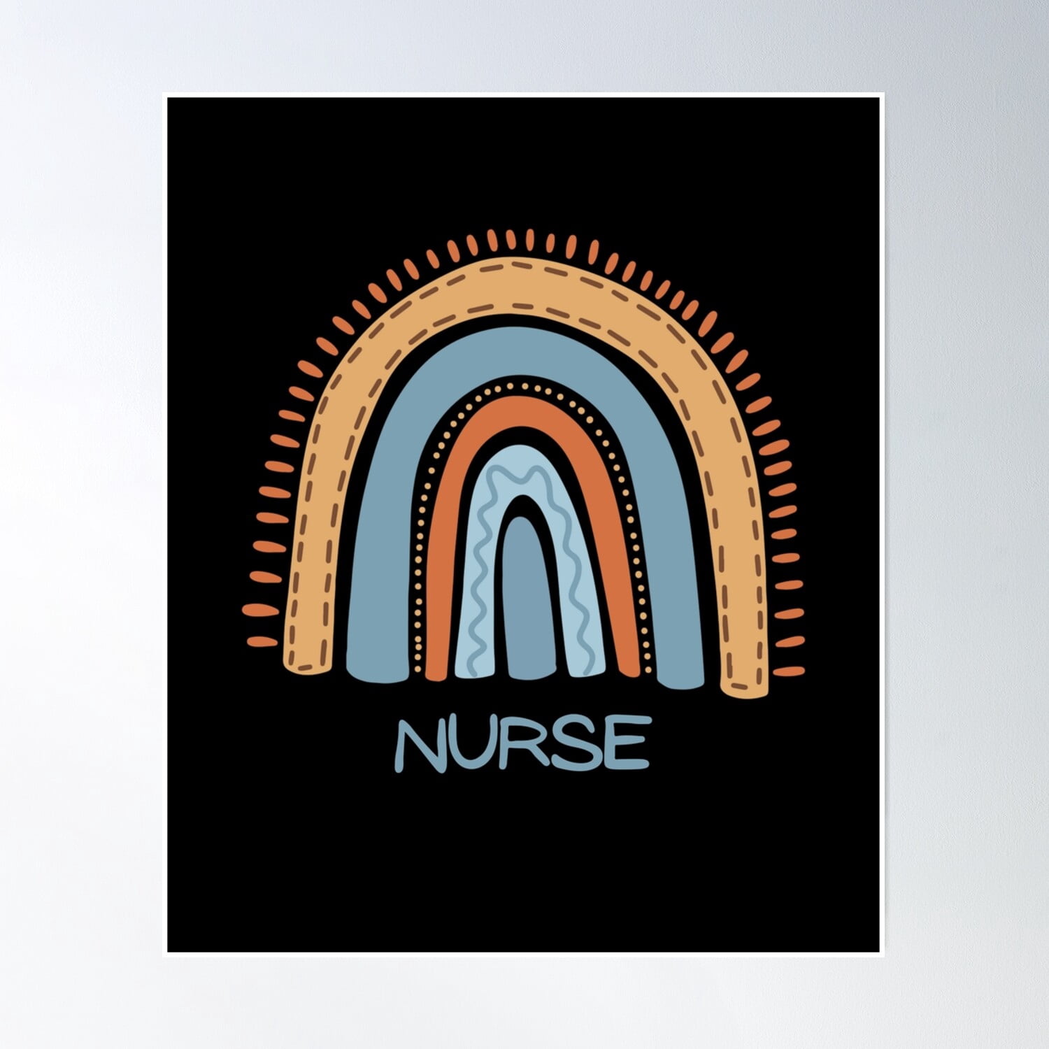 Nurse Rainbow Rn Bsn Lpn Cna School Nurse Nicu, Er Nurse Thank You ...