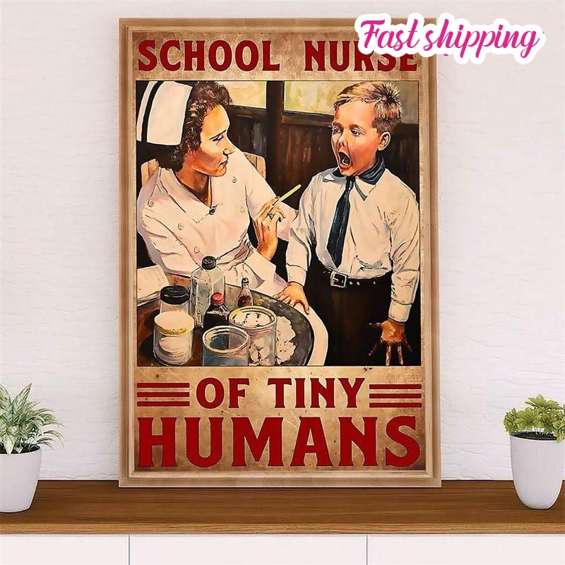 Nurse School Nurse Woman Nurse Female Nursing poster Wall Art Vertical ...