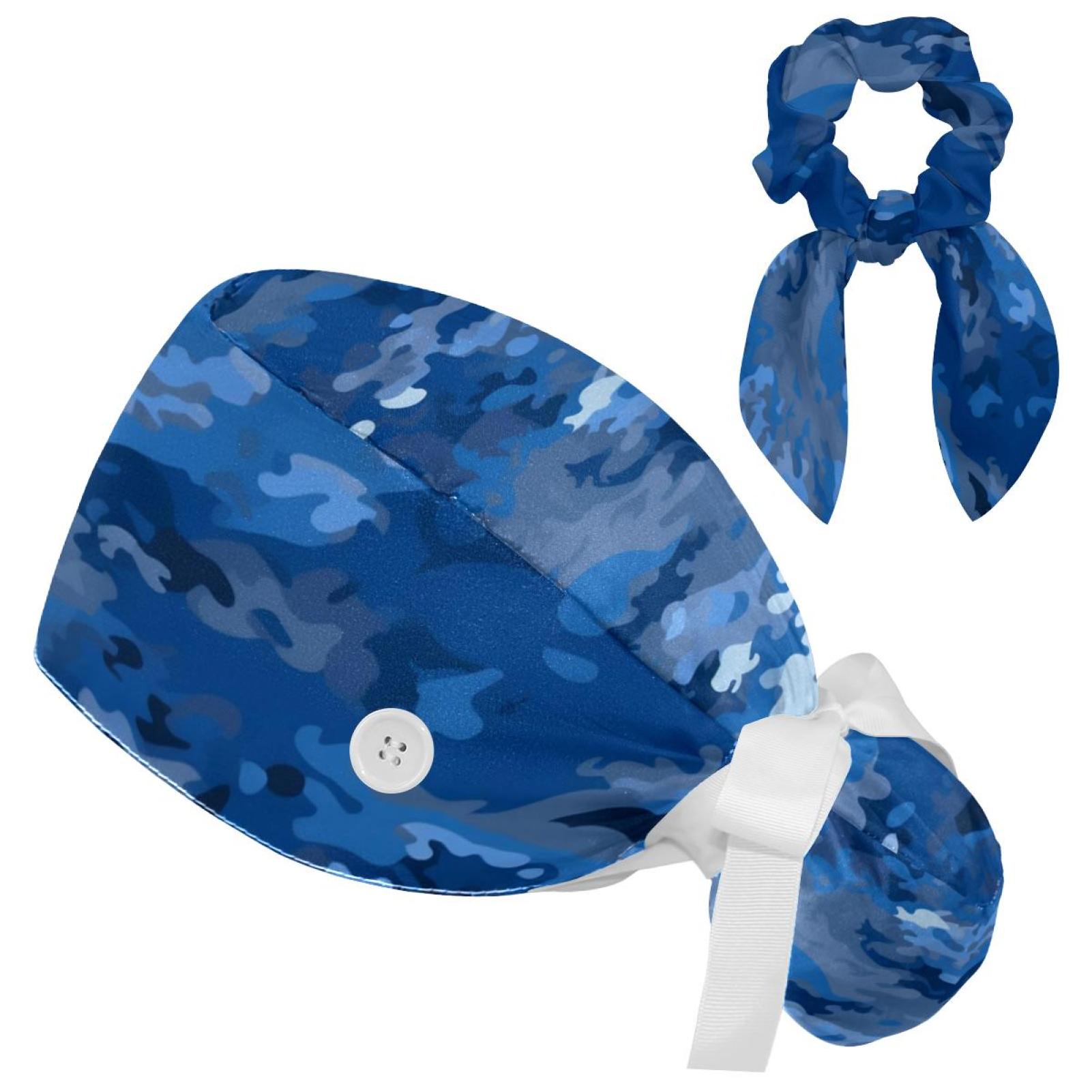 Nurse Scrub Caps,Scrub Hats with Buttons and Cotton Sweatband,Abstract ...