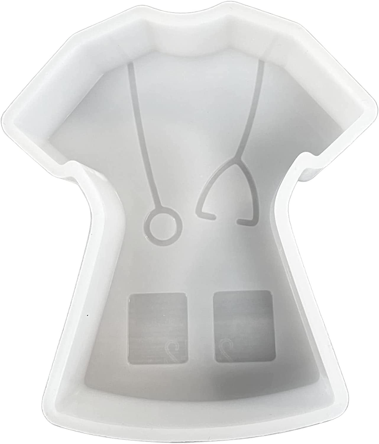 Nurse Scrub Top Stethoscope Car Freshie Silicone Mold 3.5x3.25x1 for ...