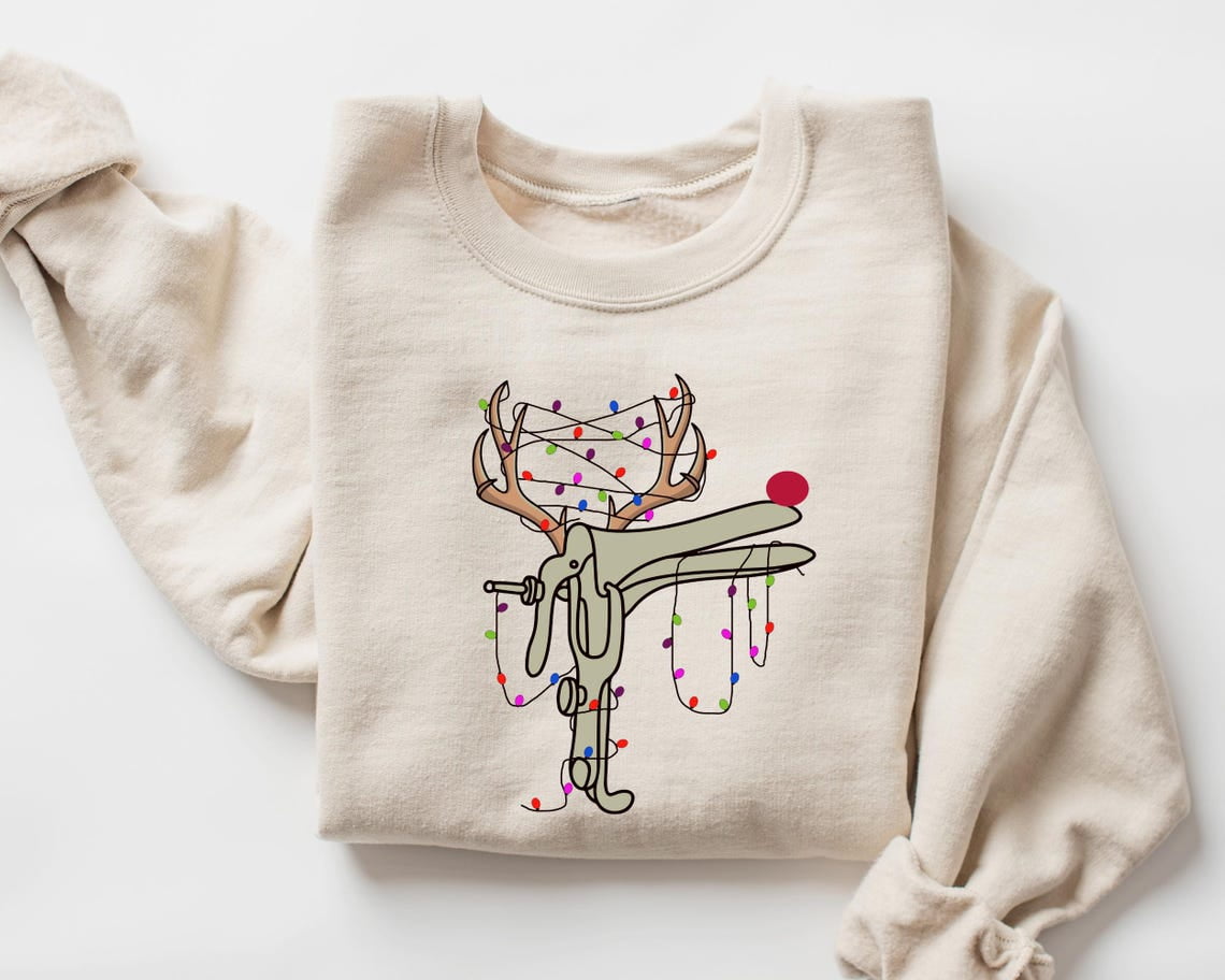 Nurse Shirt: Reindeer Speculum Obgyn Sweatshirt All Size S-5XL - Walmart.com
