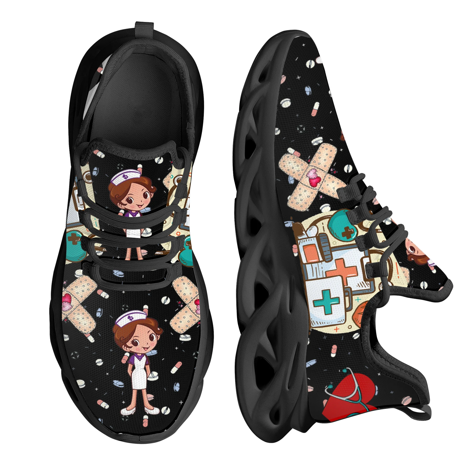 Nurse Shoes For Women White Cartoon Medical Shoes Comfortable ...