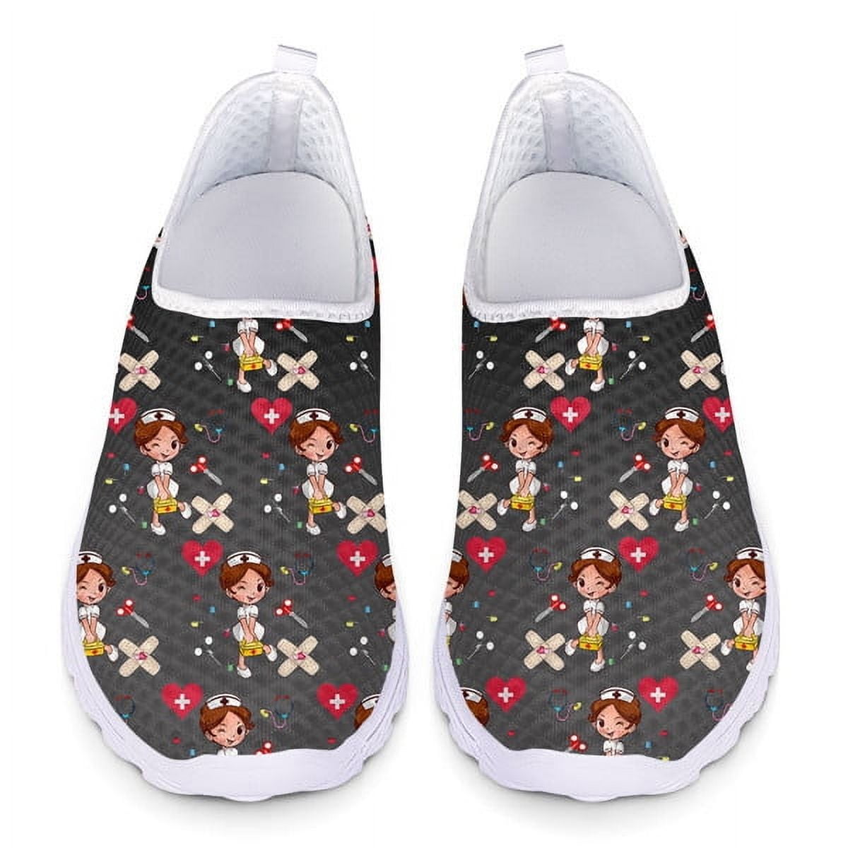 Nurse Shoes Summer Flats Loafers Women Shoes Mesh Sneakers Woman Flats ...