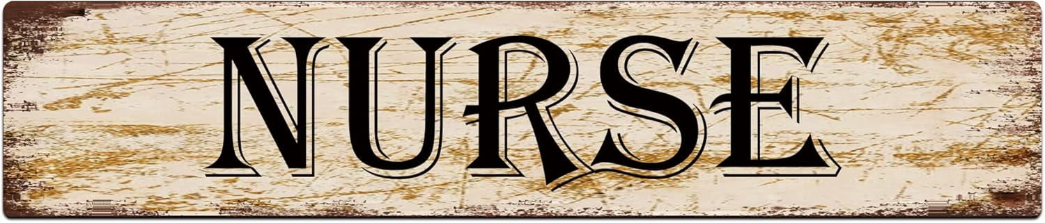 Nurse Sign Vintage Metal Sign Retro Metal Plaque Bar Pub Poster Wall ...