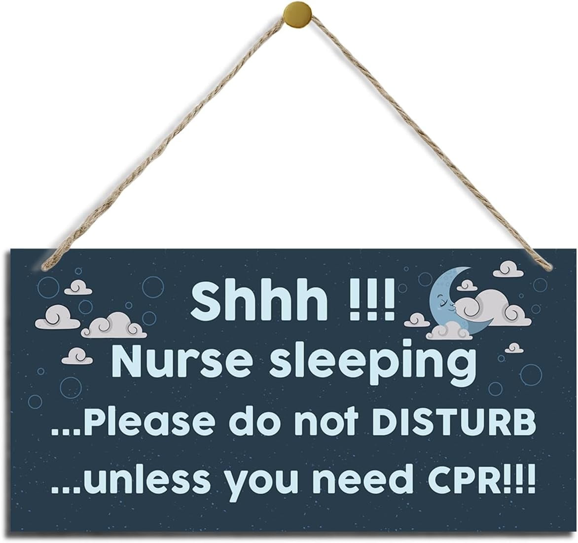 Nurse Sleeping Sign, Nurse Office Door Hanger, Do Not Disturb Sign ...