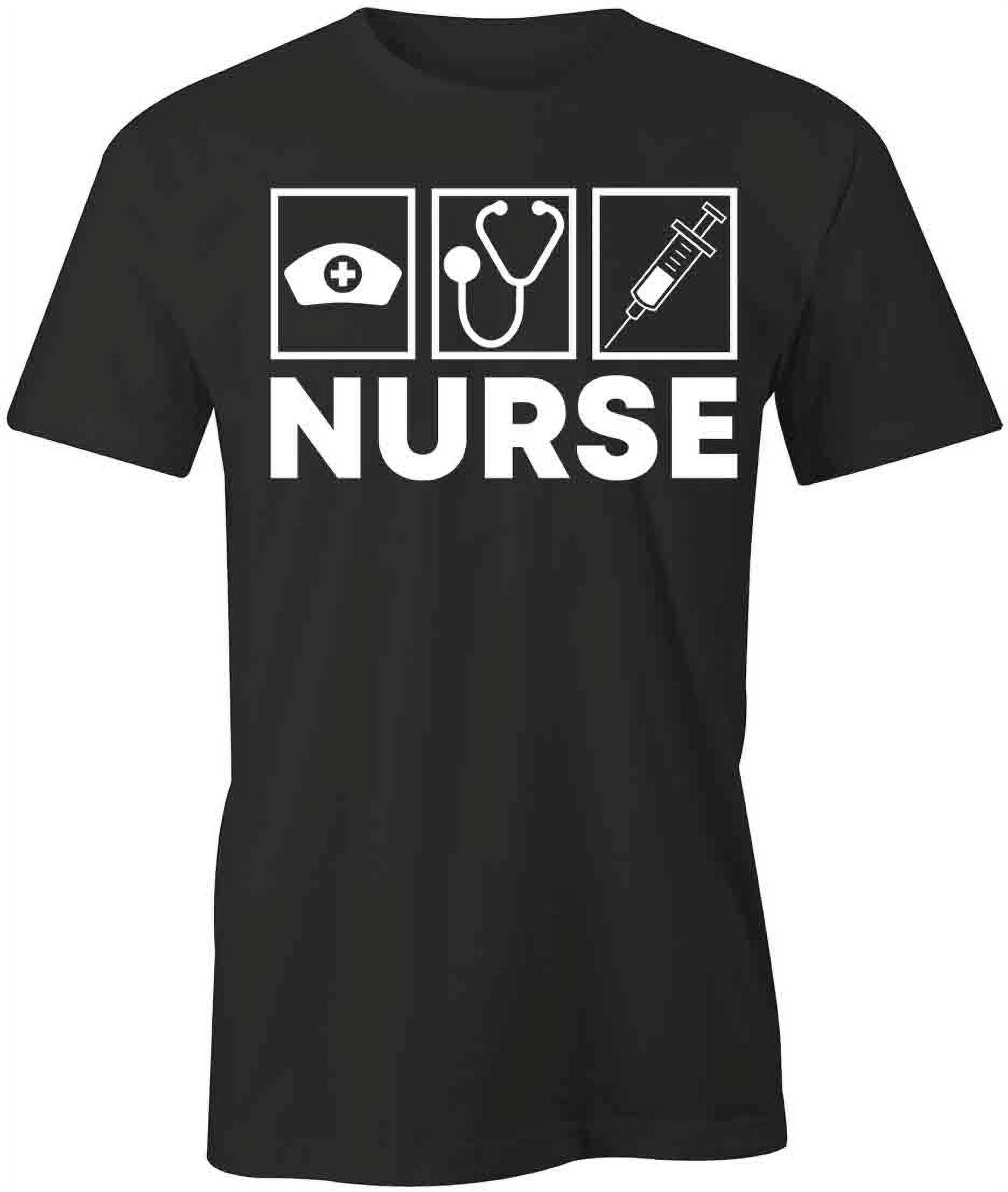 Nurse T-Shirt | Cool Nursing Black Tee Gift - Walmart.com