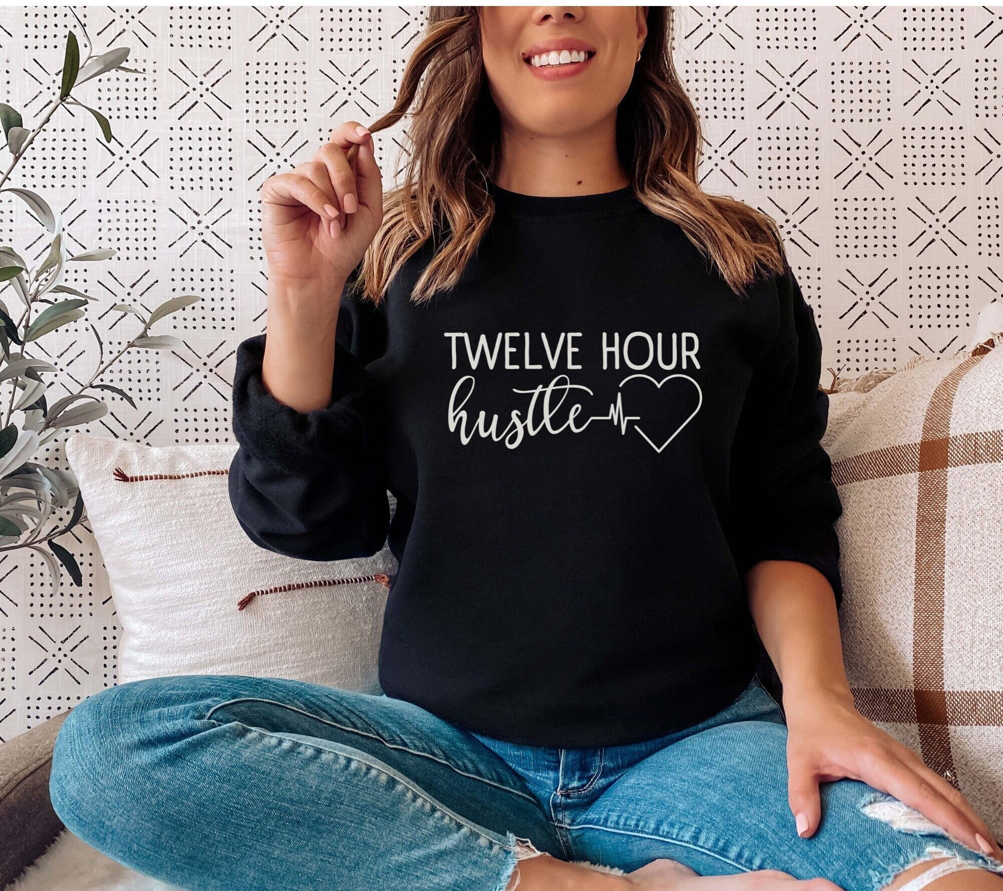 Nurse T-Shirt, Twelve Hour Hustle Shirt, Nurse Life T-Shirt, Cute Nurse ...