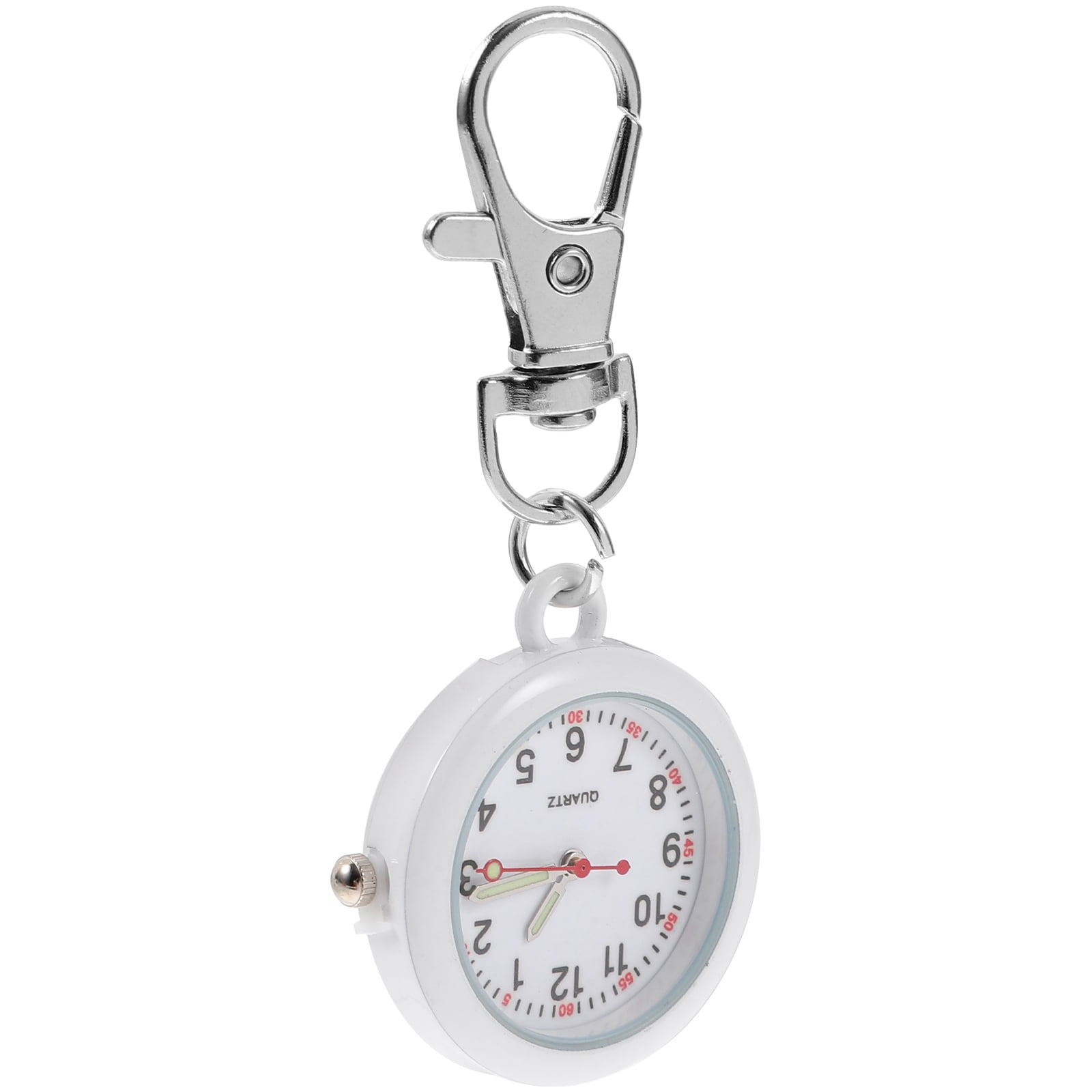 Nurse Table Digital Pocket Watch Fob Keychain Watches Gift Miss White ...