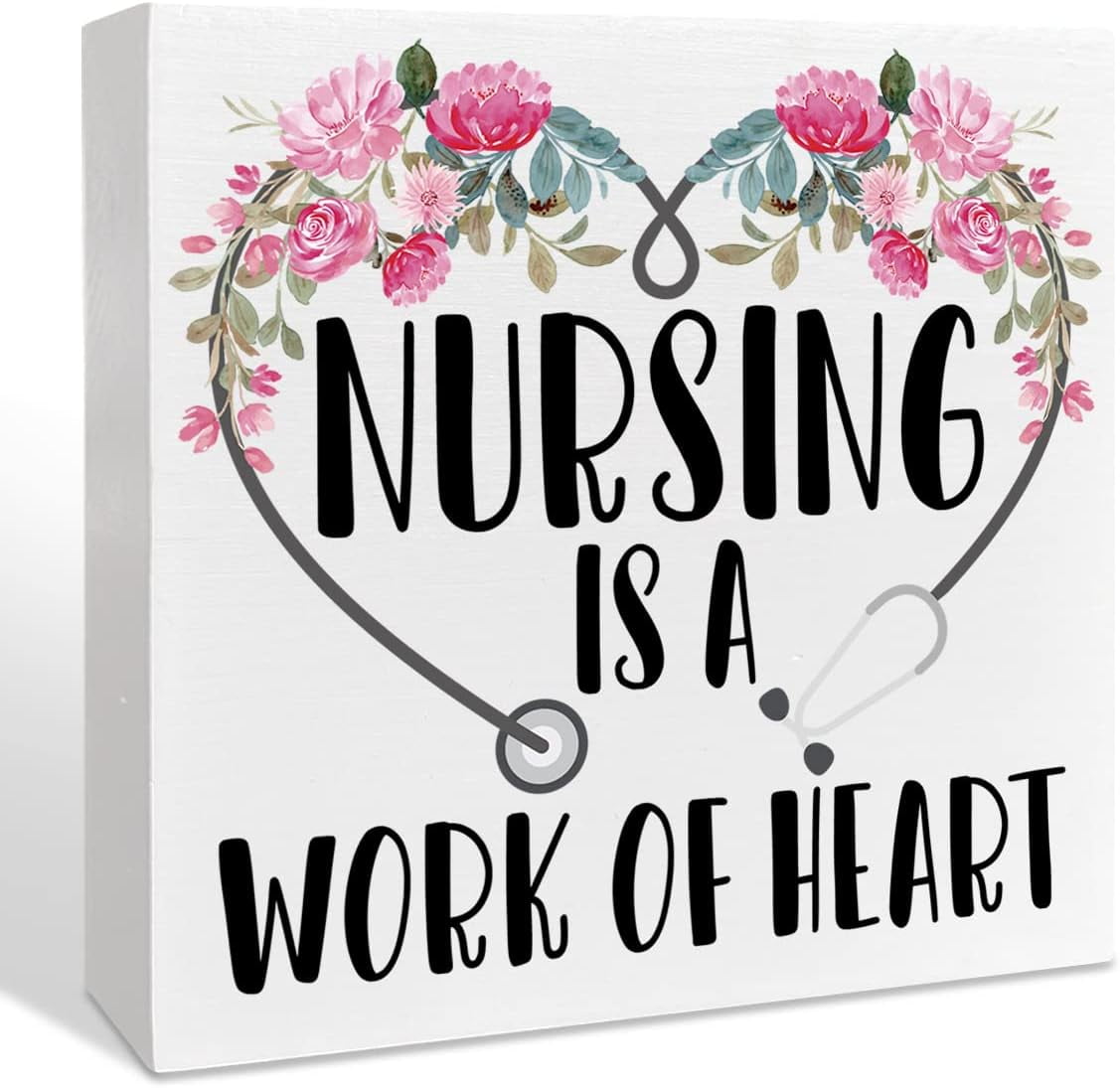 Nurse Thank You Appreciation Gifts, Nursing Is A Work of Heart, Nurse ...