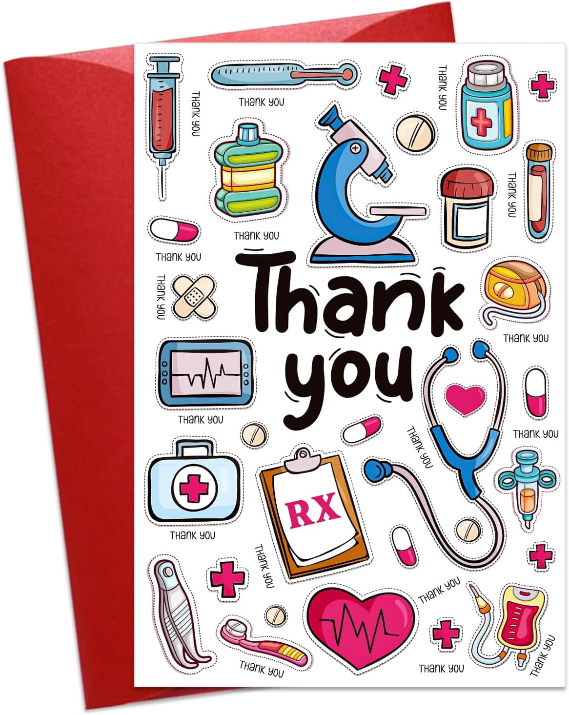 Nurse Thank You Card - Thank You Gifts Cards for Doctors Nurses ...
