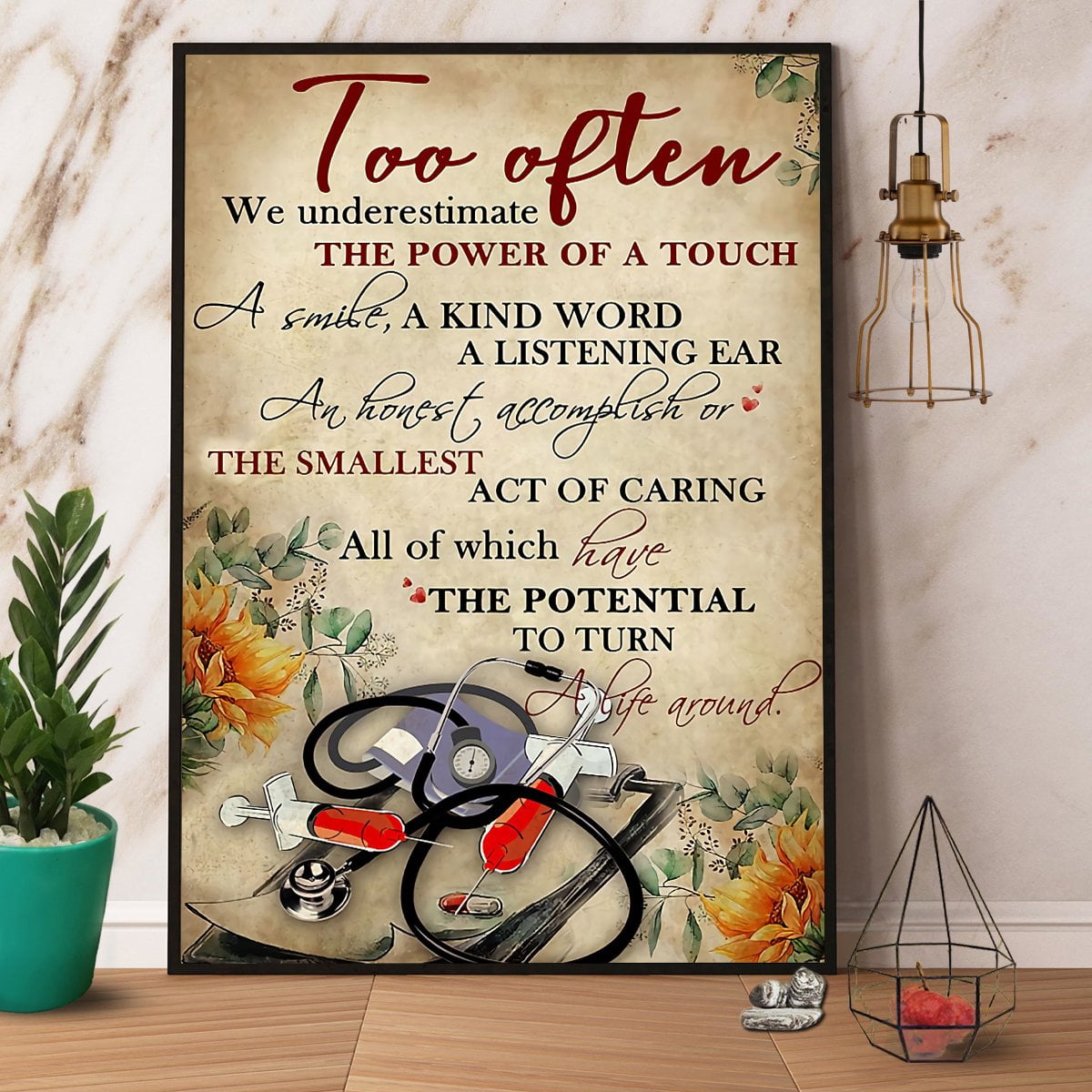 Nurse To Often The Power Of A Touch Paper Poster No Frame Matte Wall ...