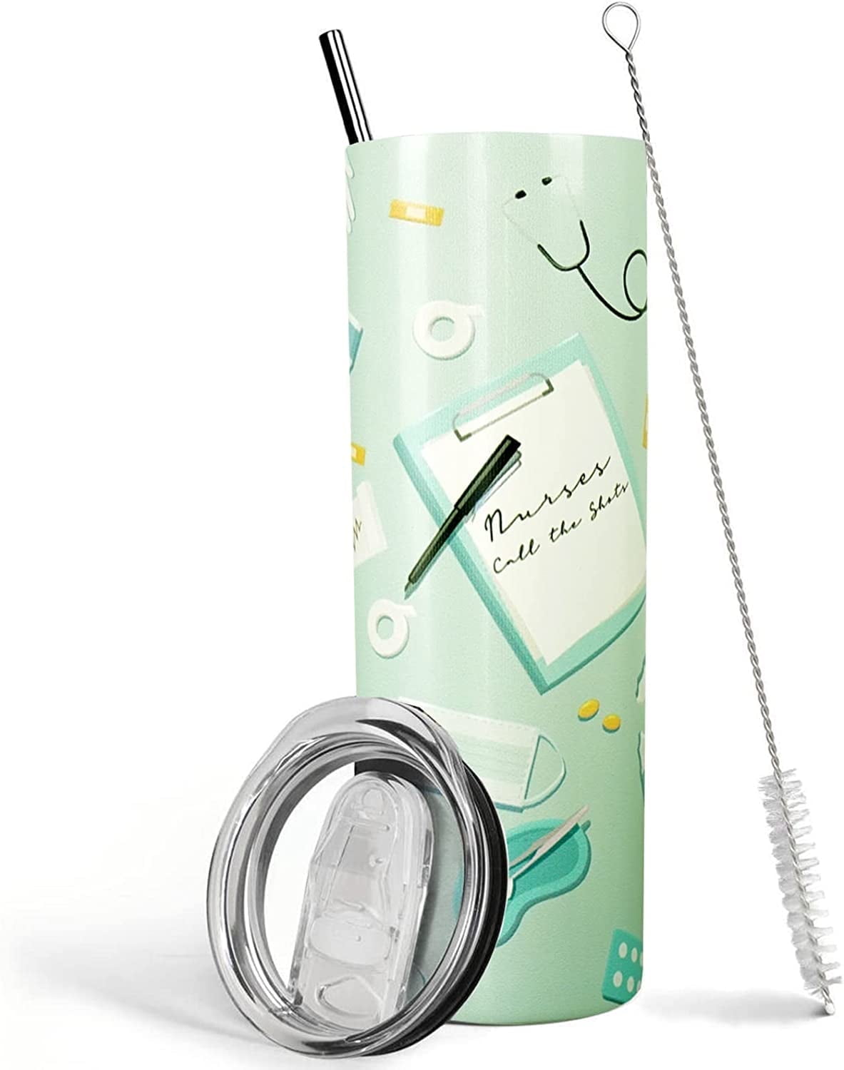 Nurse Tumbler,Best Nurse Ever Skinny Tumblers,Vacuum Insulated Tumbler ...