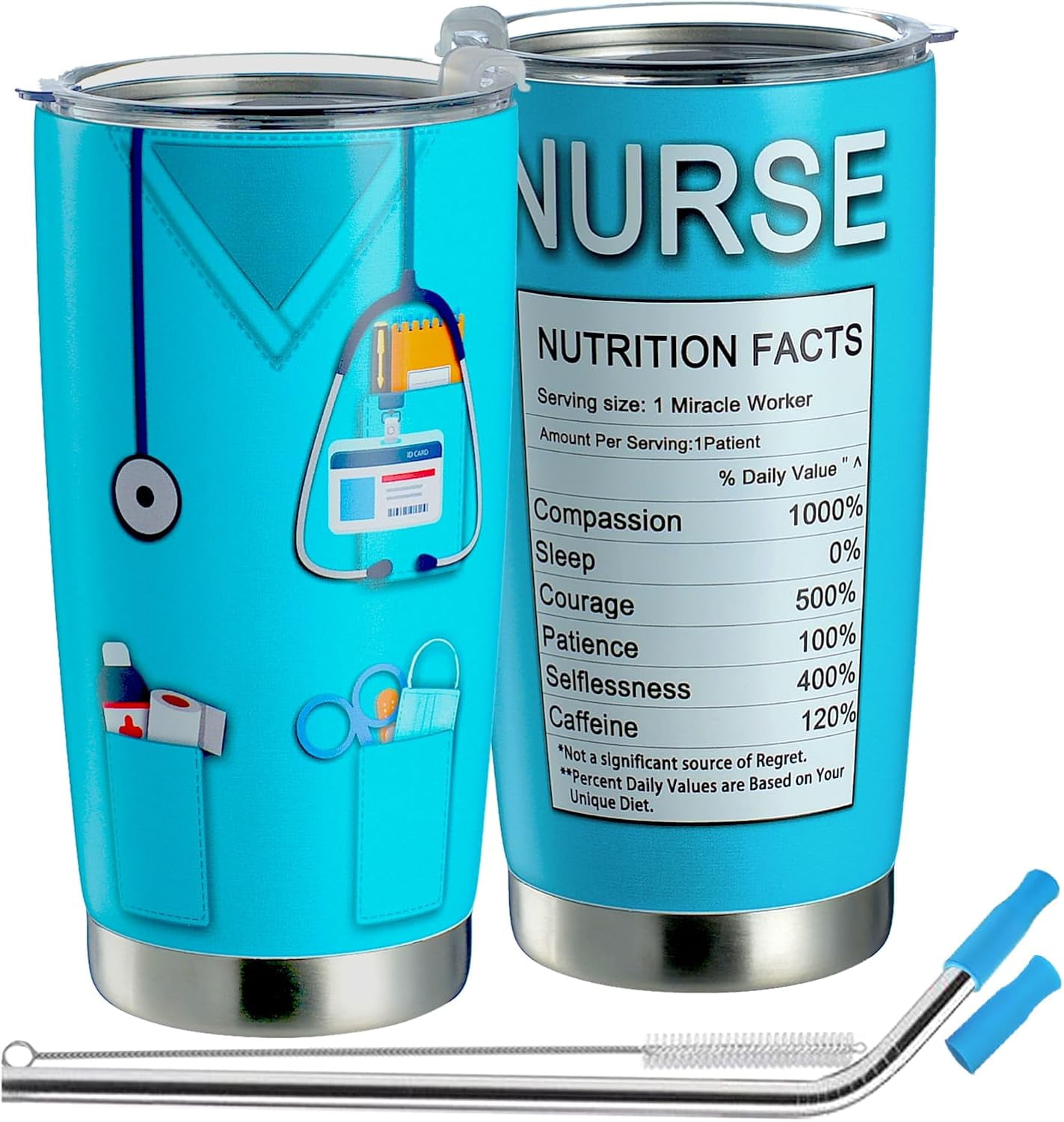 Nurse Tumbler - Insulated Coffee Cup for Nurses, Healthcare ...
