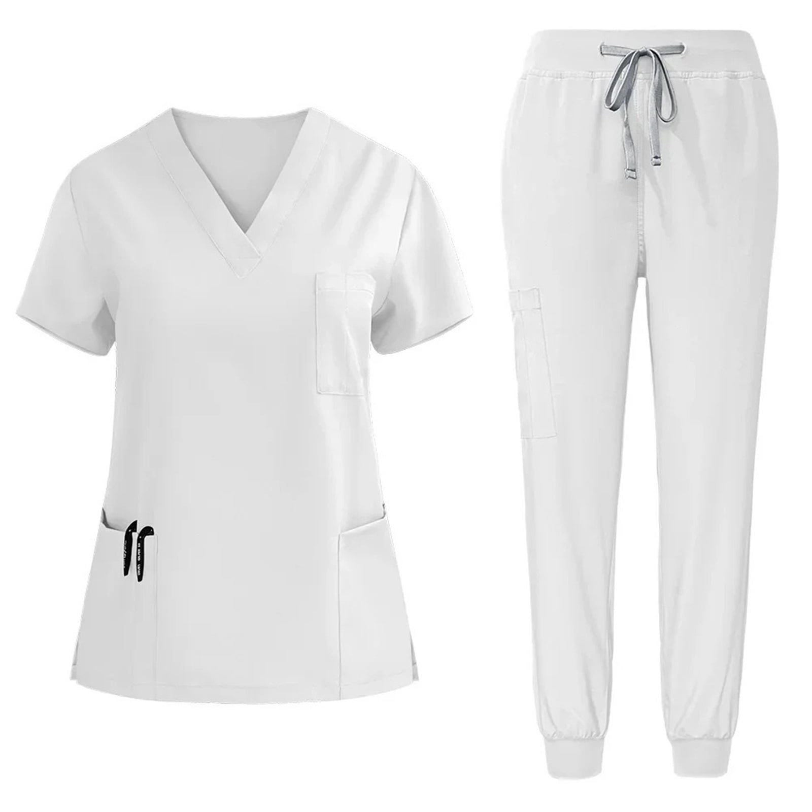 Nurse Uniform Hospital Doctor Medical Sweatshirt Nursing Pants Unisex ...