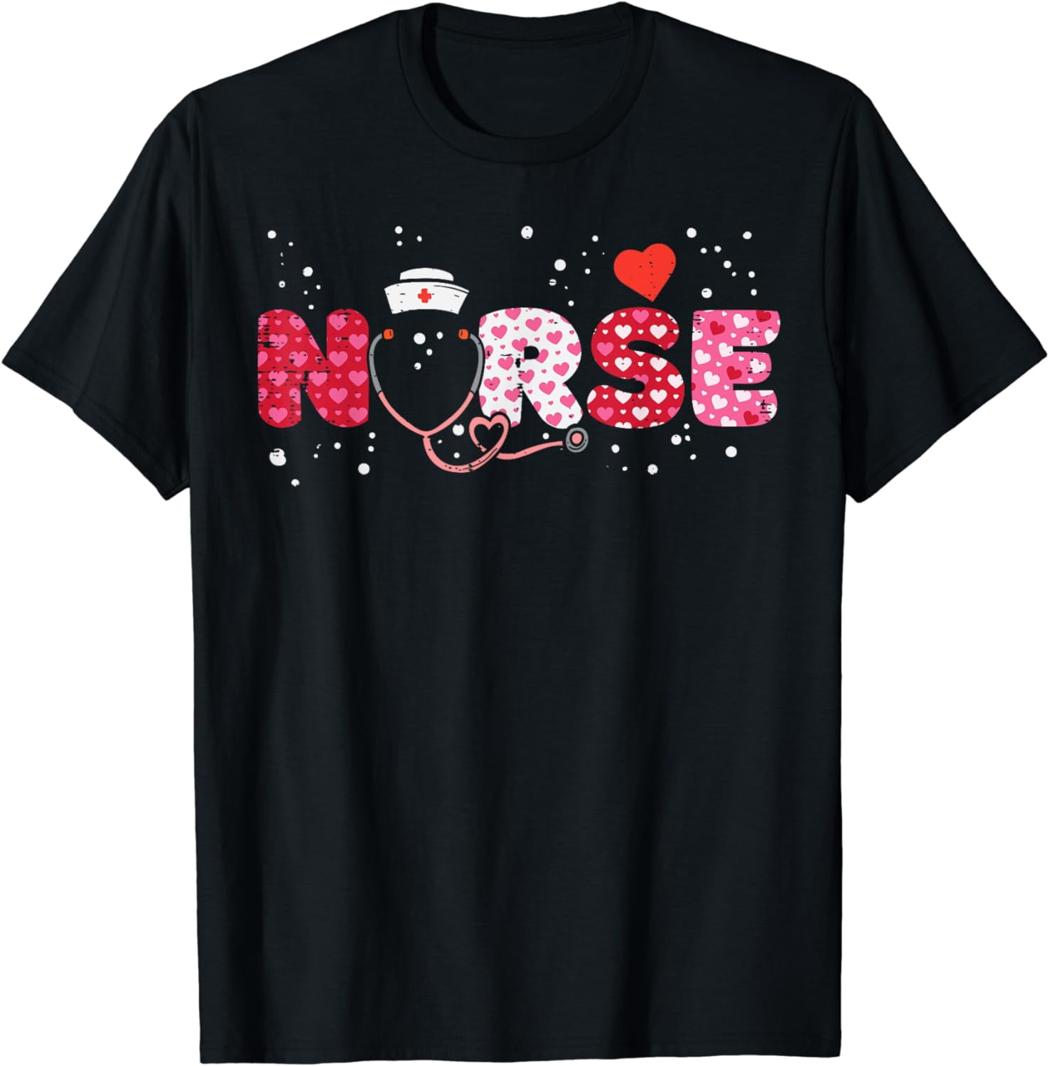 Nurse Valentines Day Valentine Scrub Top Women Scrubs NICU T-Shirt ...