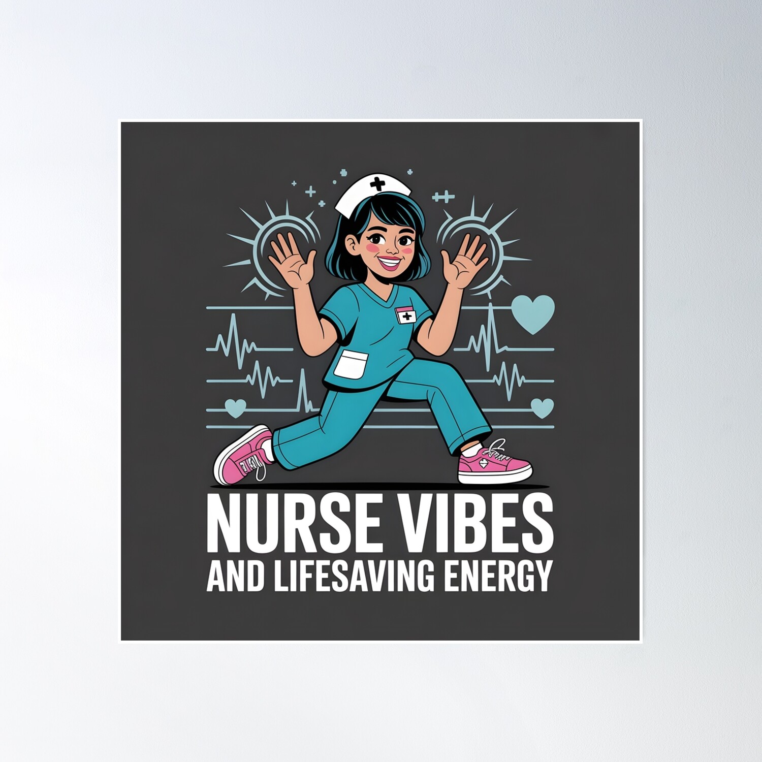 Nurse Vibes And Lifesaving Energy – Fun Gift For Energetic Nurses ...