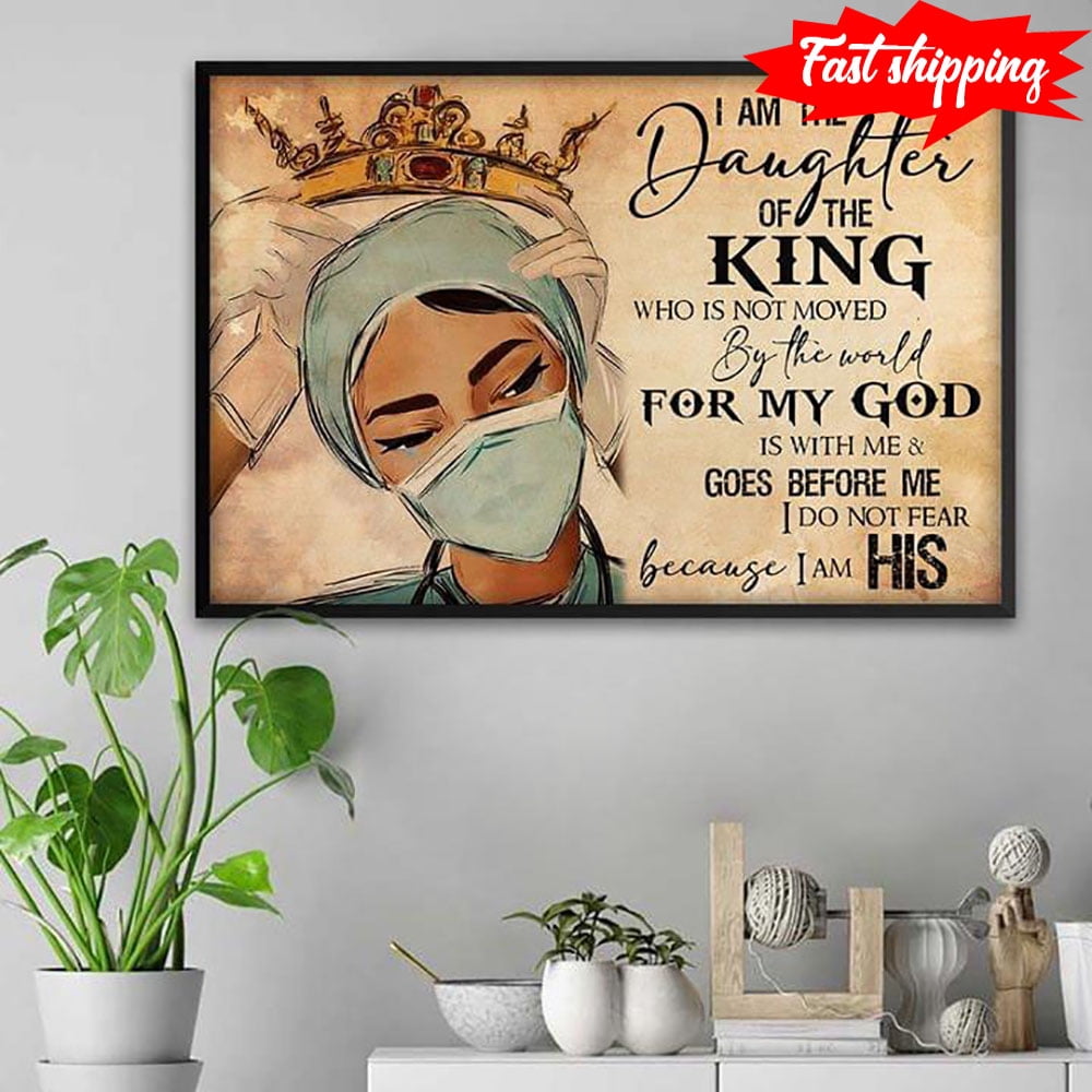 Nurse Wearing The Golden Crown Coronavirus Pandemic I Am The Daughter ...