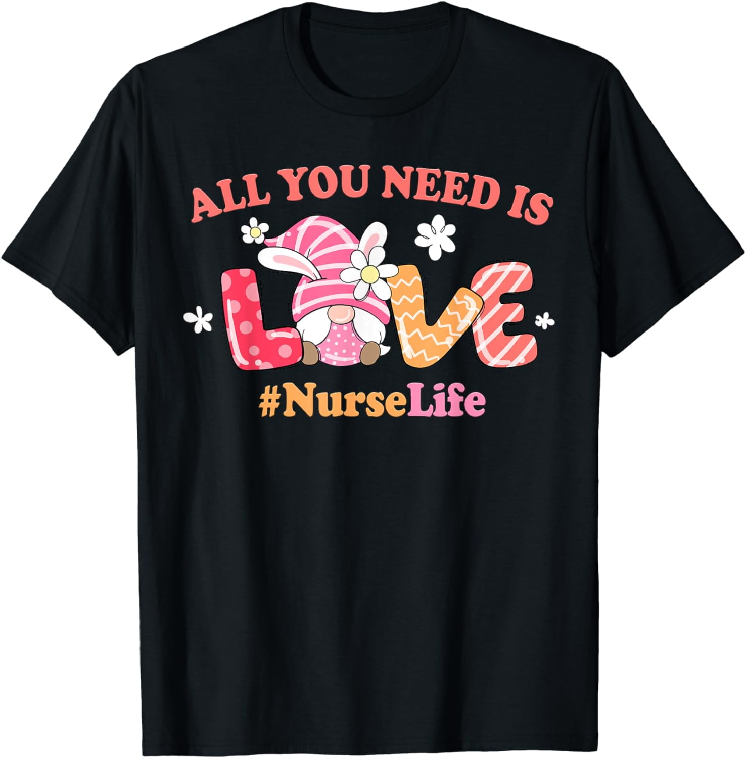 Nurse Week 2021 Nursing Spring Colorful Gnomes Nurses Women T-Shirt ...