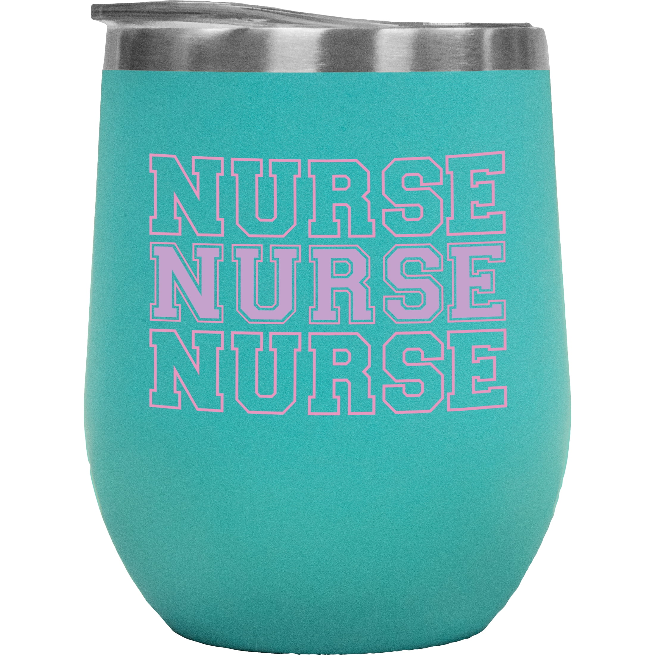 Nurse Word, Nurses Week Merch Gift, Mint 12oz Wine Tumbler - Walmart.com