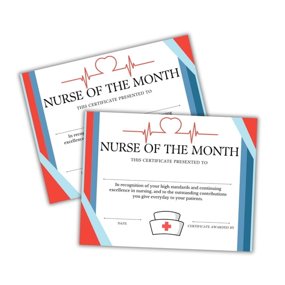 Nurse of The Month Award 50pk 8.5x11 Funny Humor Certificates ...