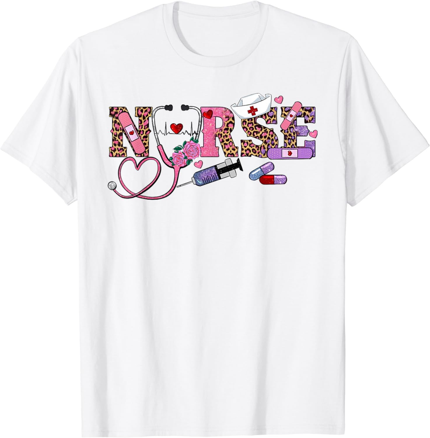 Nurse's Day Nurse Life Nurse Week 2024 Women This is Fine T-Shirt - Walmart.com