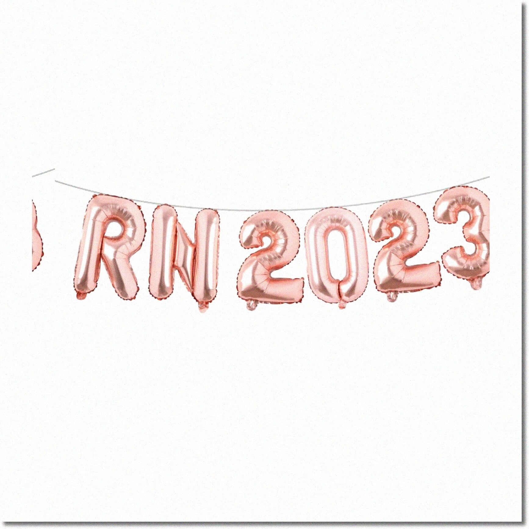 Nurse's Delight RN 2023 Balloons - Vibrant Multicolor 16 Inch F Letter ...