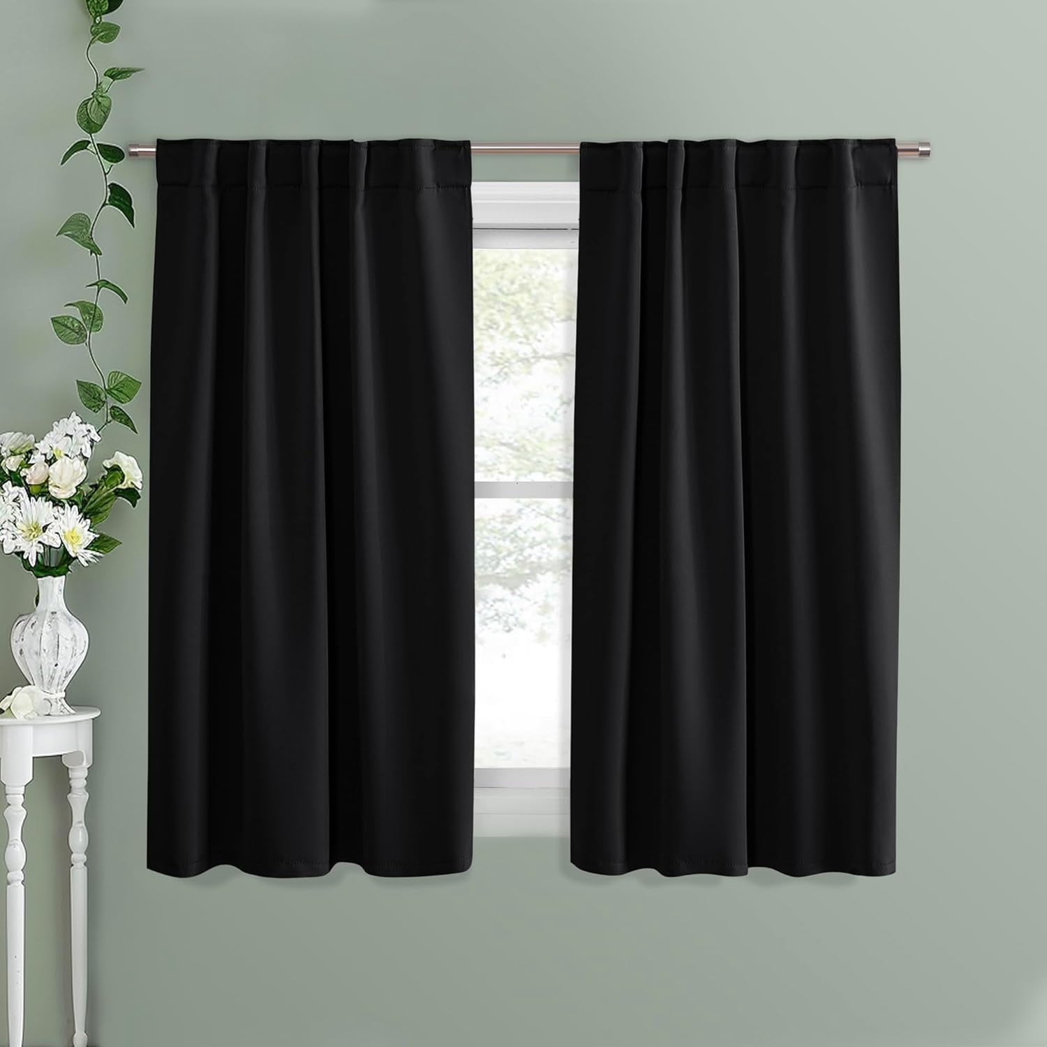 Nursery Blackout Curtains - Thermal Insulated Panels Set Window Hidden ...