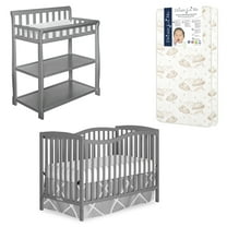 Dream On Me Chloe Baby 5-in-1 Convertible Crib with Changer, Black ...